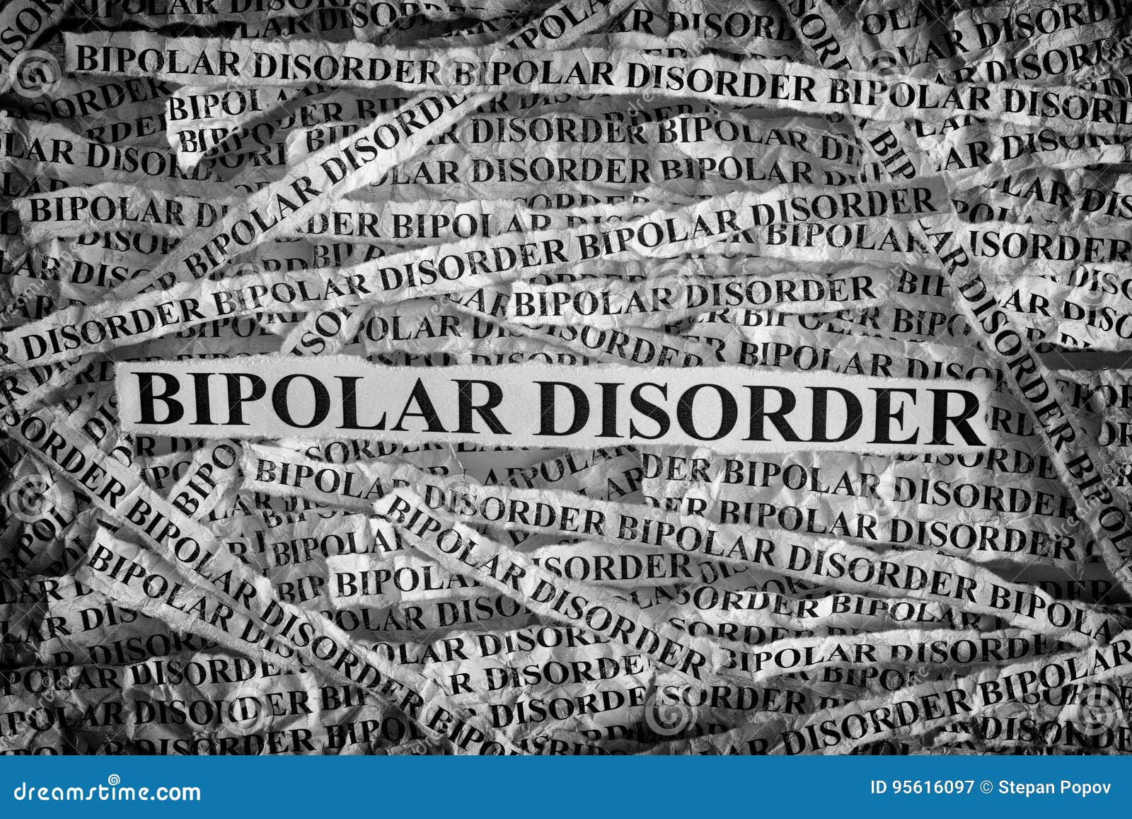 Torn Pieces of Paper with the Words Bipolar Disorder Stock Image ...