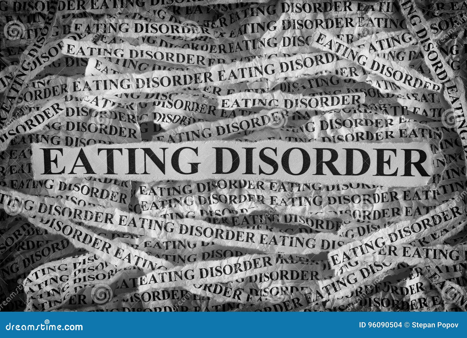 Torn Pieces of Paper with the Words Eating Disorder Stock Photo - Image ...