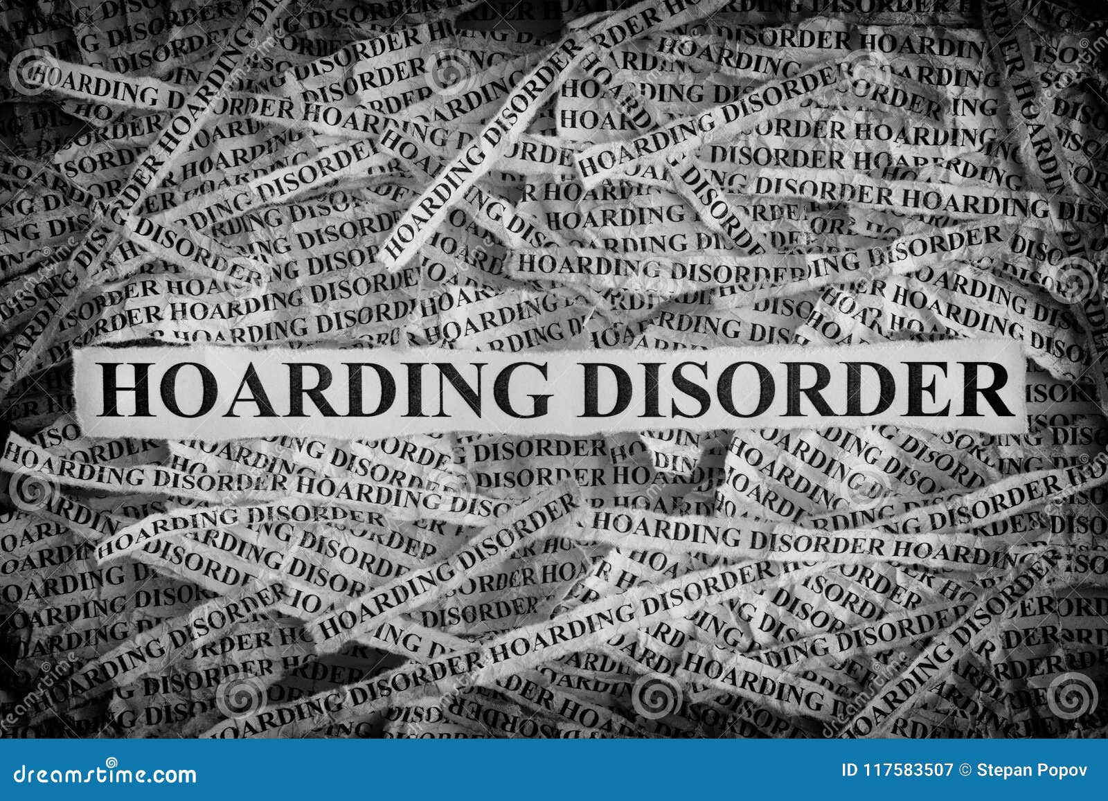Torn Pieces of Paper with the Words Hoarding Disorder Stock Image ...