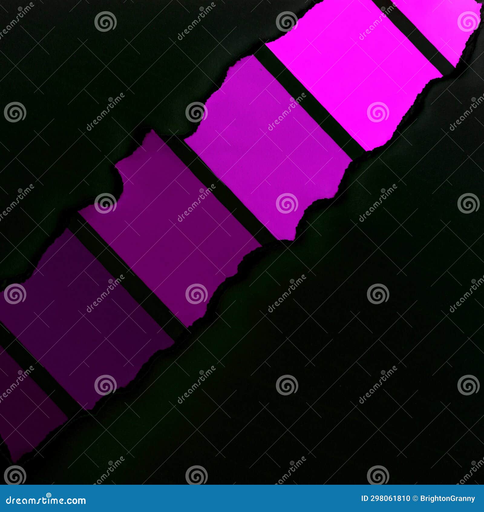 Torn Pink Colour Samples on a Black Background. Stock Illustration ...