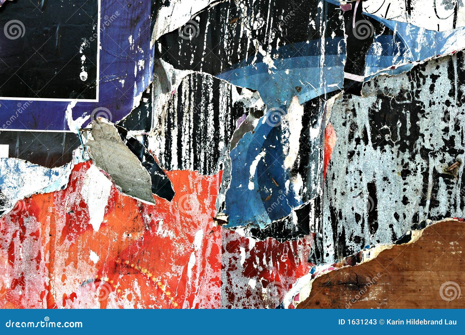 Torn Posters stock image. Image of lacerated, rotting - 1631243