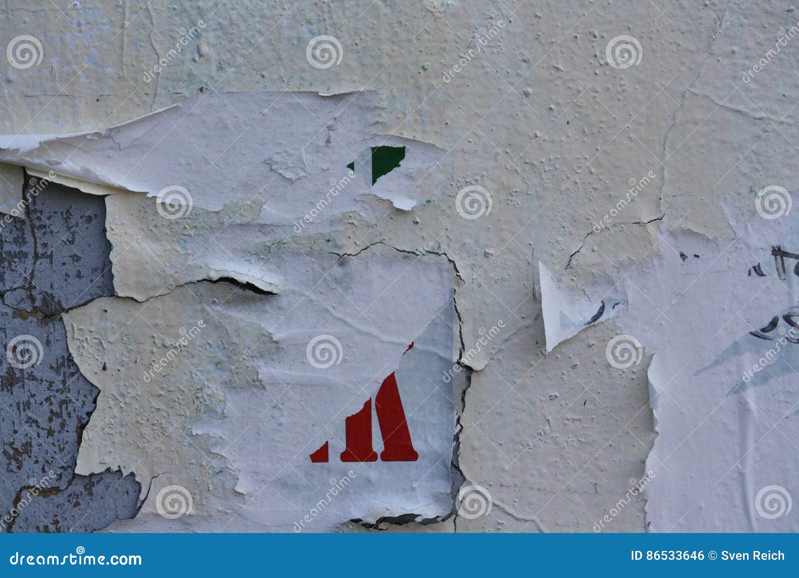 Torn posters stock photo. Image of grunge, faded, advertising - 86533646