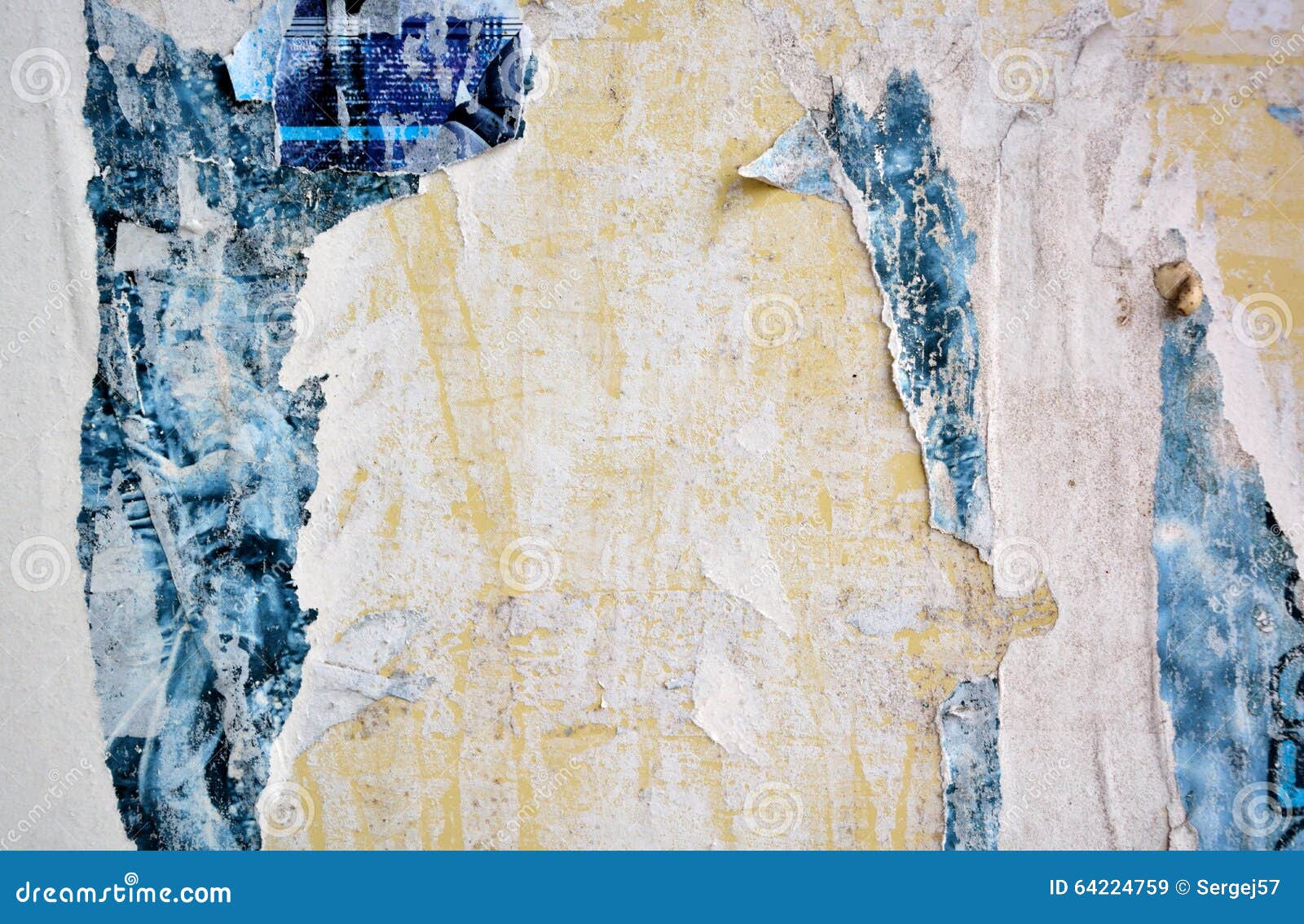 Torn posters stock image. Image of decay, decorative - 64224759