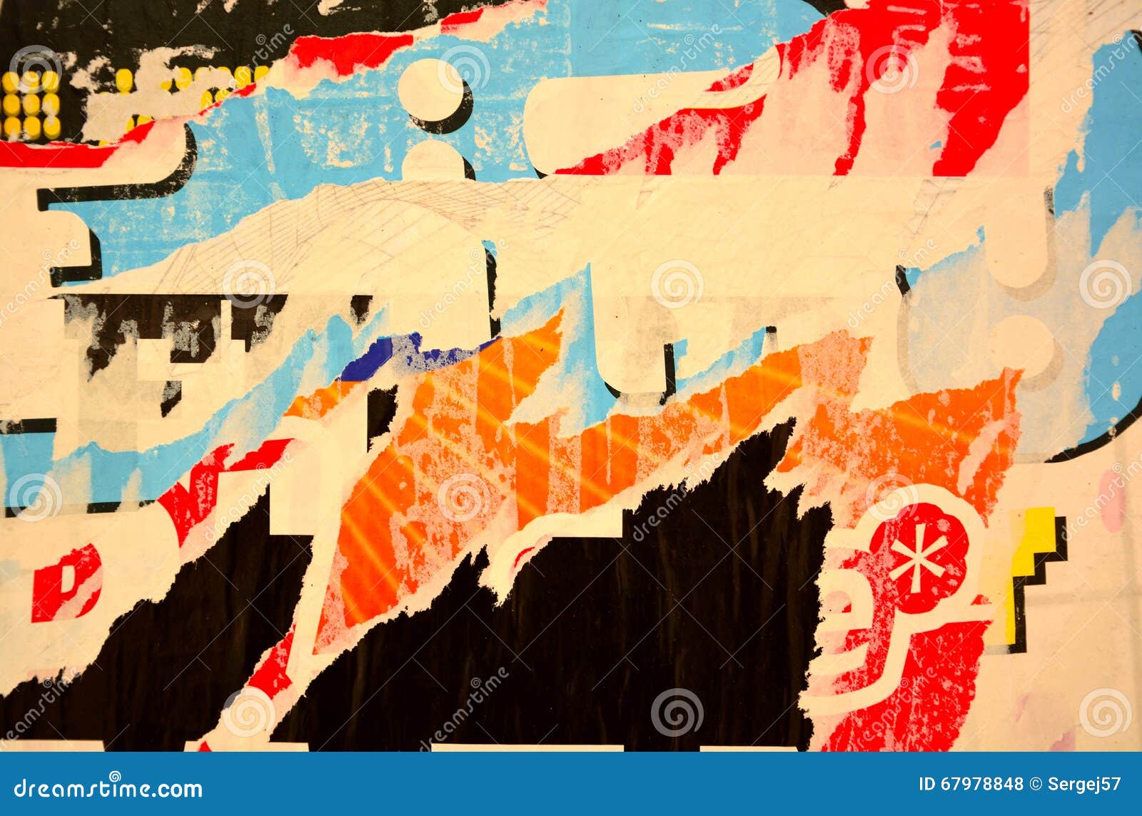 Torn Posters Stock Photo | CartoonDealer.com #67978866