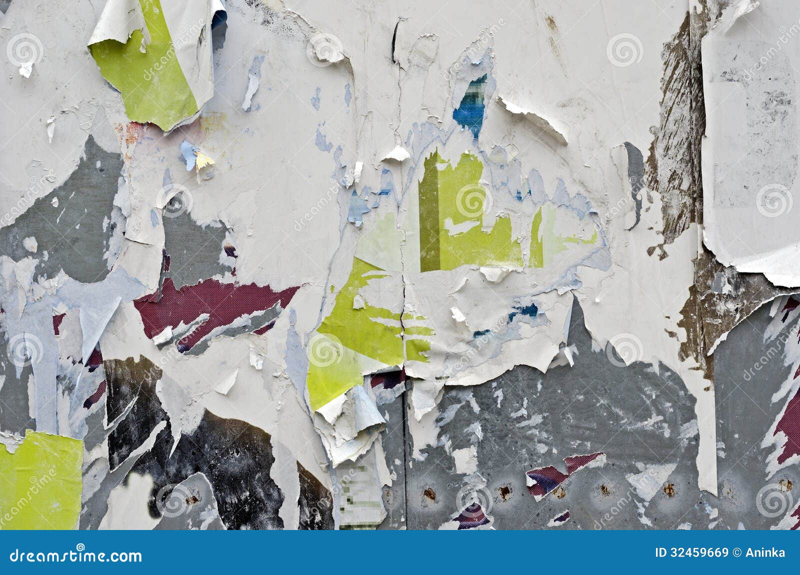 Torn Posters stock image. Image of ripped, peeled, design - 32459669