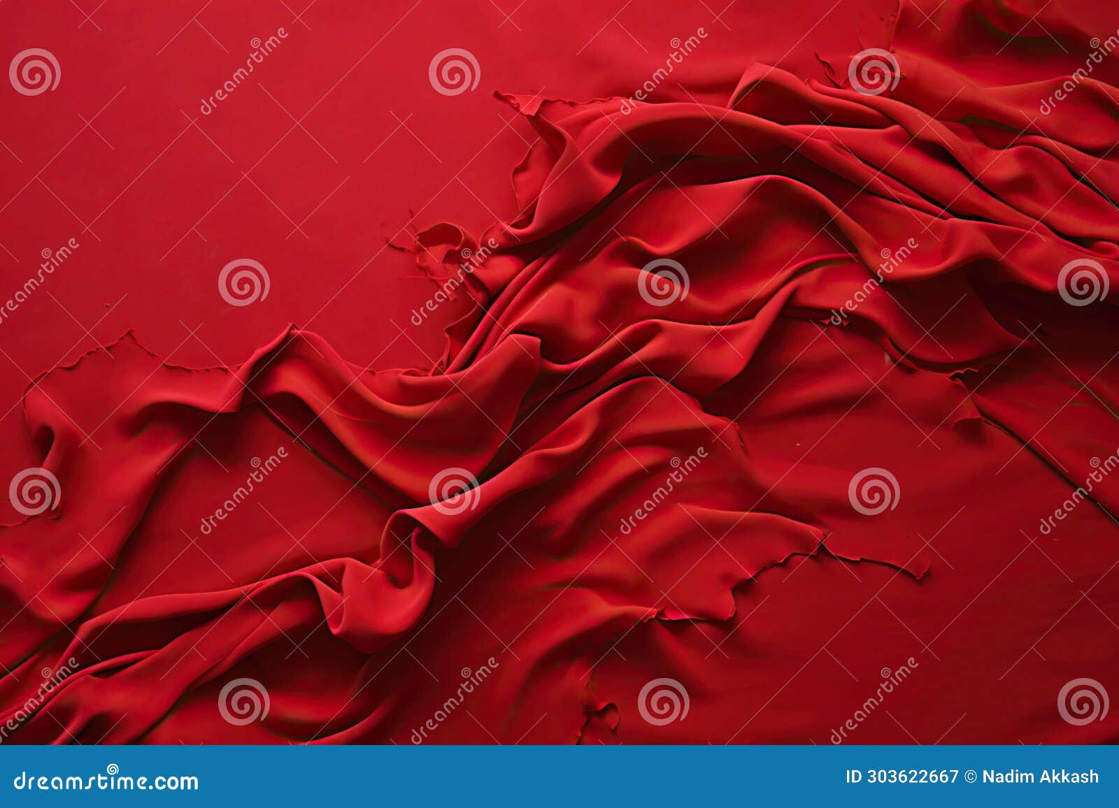 Torn Red Fabric, Detail for Designers Ideas Stock Illustration ...