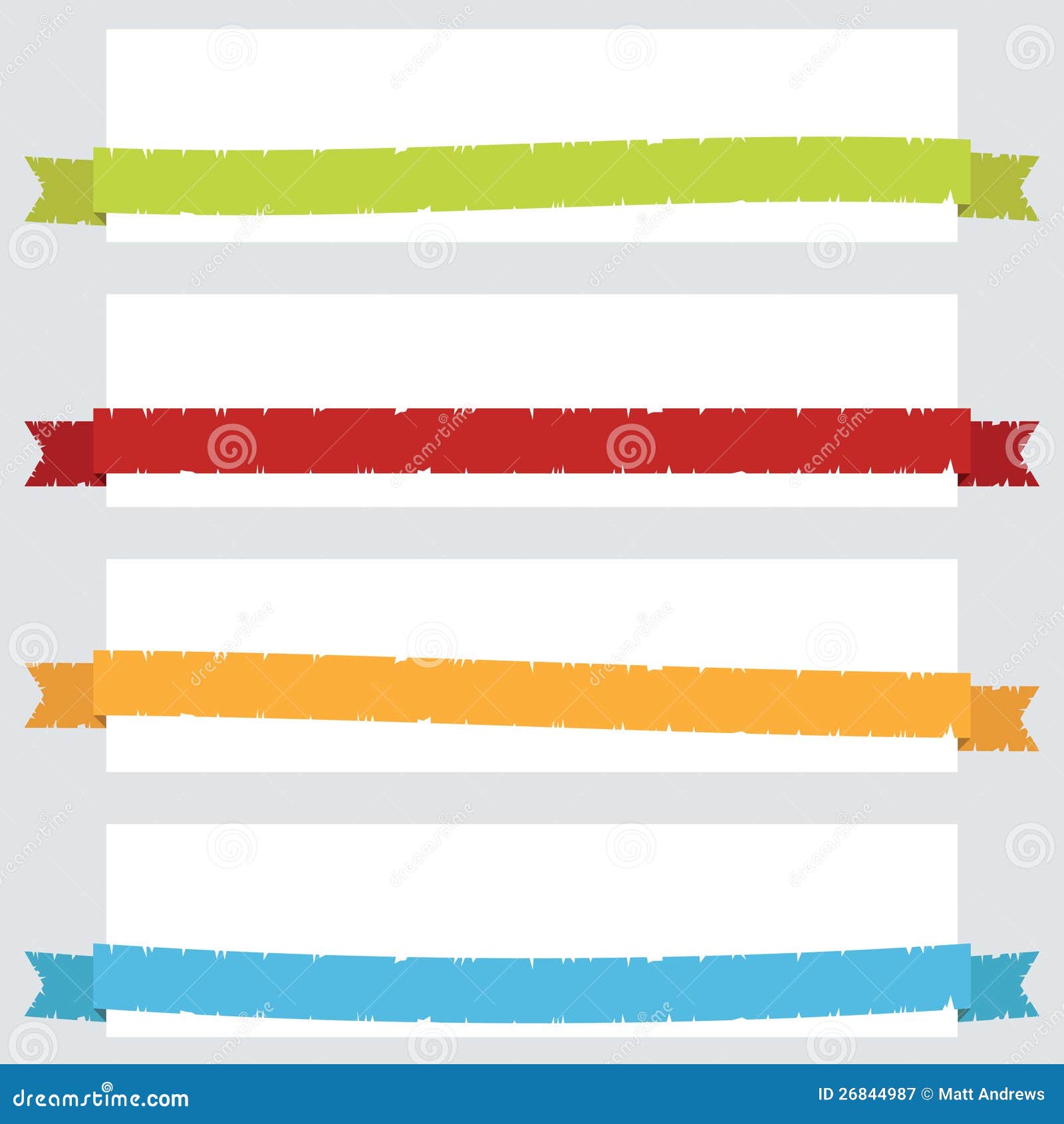 Torn ribbon banners stock vector. Illustration of clip - 26844987