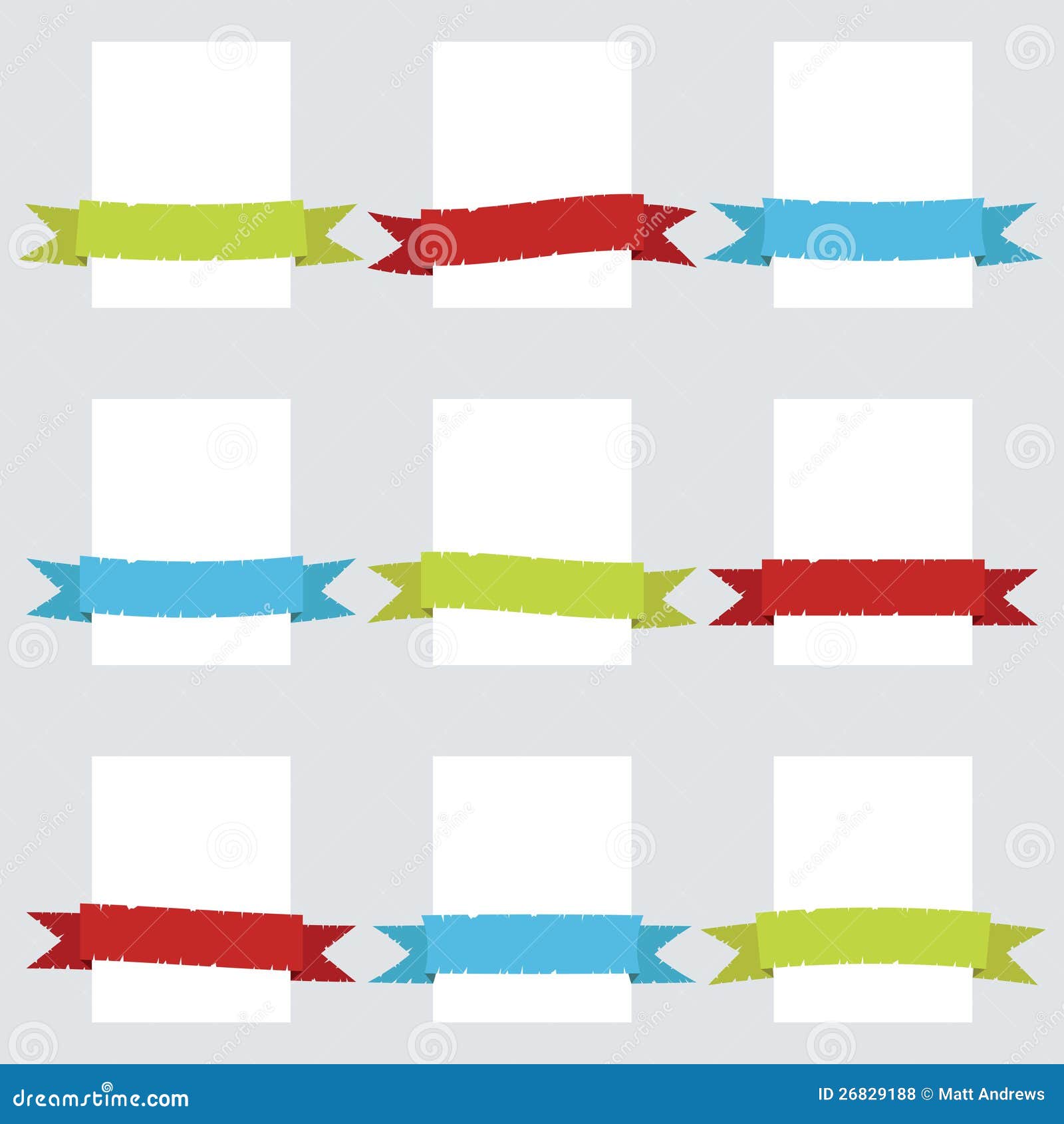 Torn ribbons stock vector. Illustration of design, aged - 26829188