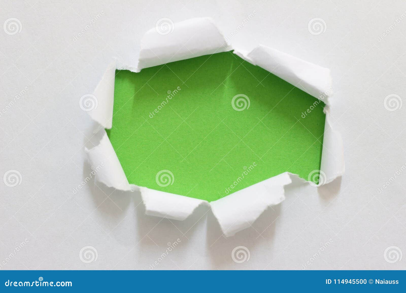 Torn rip paper stock photo. Image of lacerated, ragged - 114945500