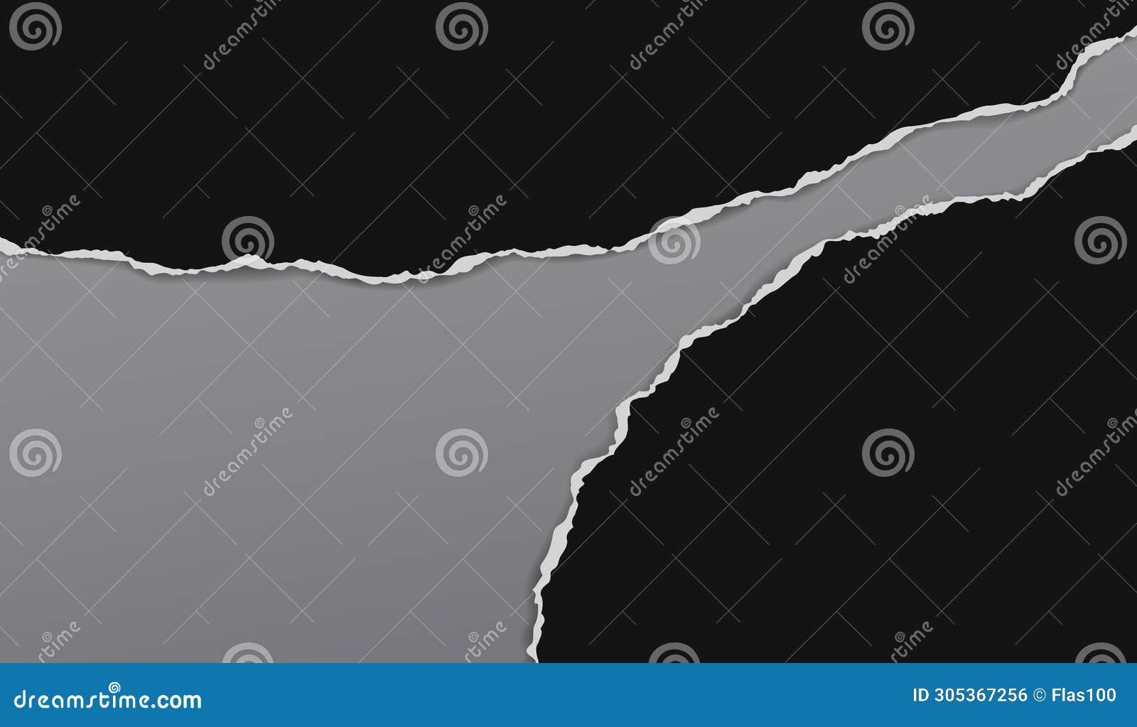 Ripped Black And White Paper Strips. Realistic Paper Scraps With Torn ...