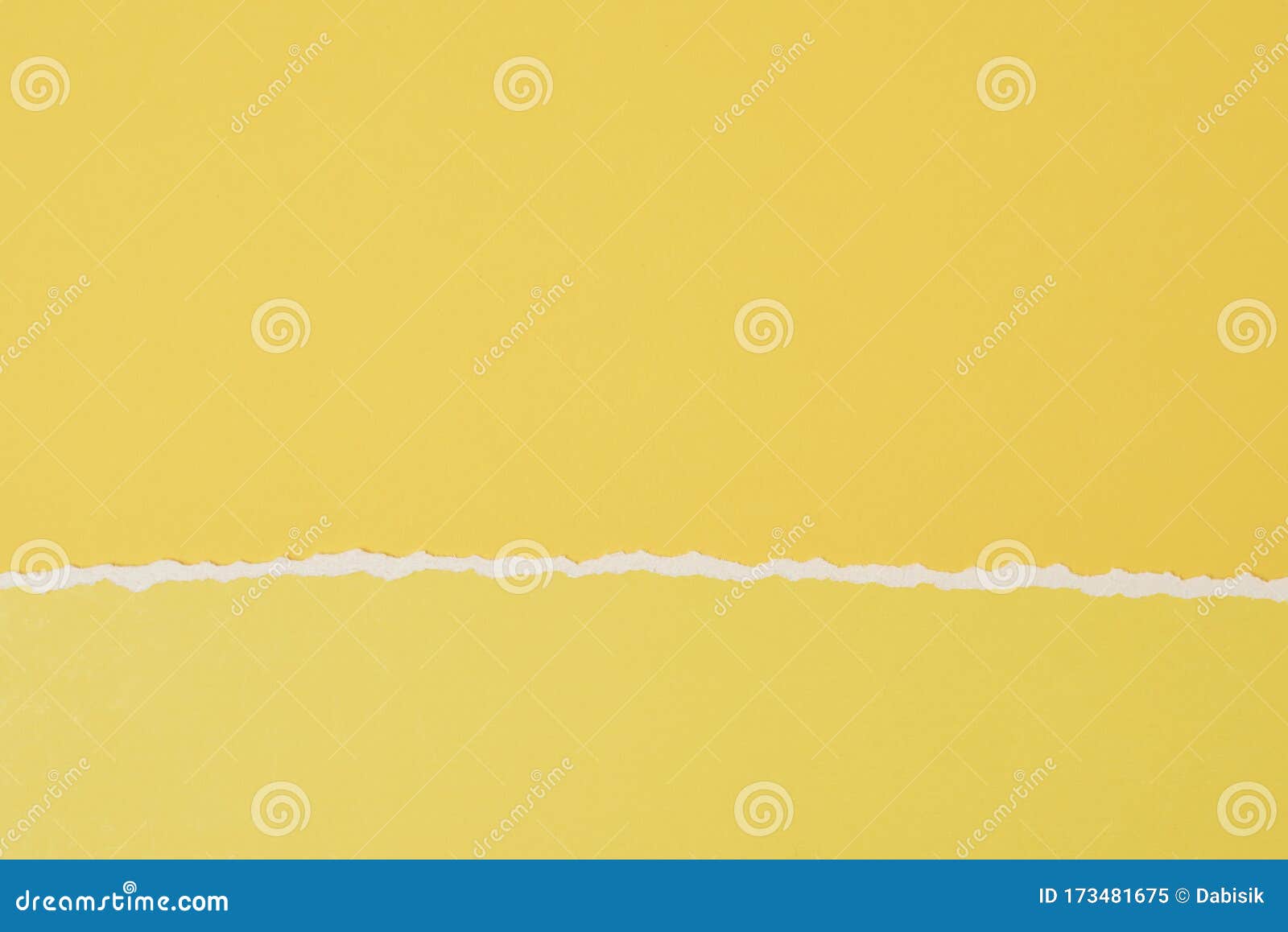 Torn Ripped Paper Edge with a Copy Space, Yellow Color Background Stock ...