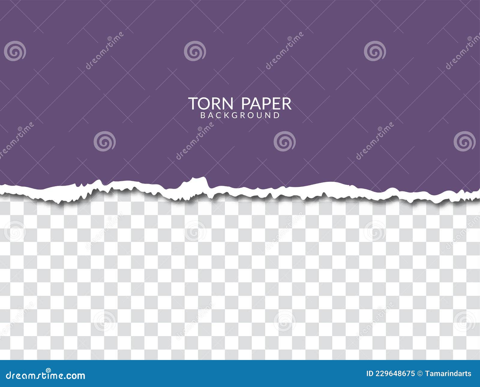 Torn Ripped Paper Style Transparent Background Stock Vector ...