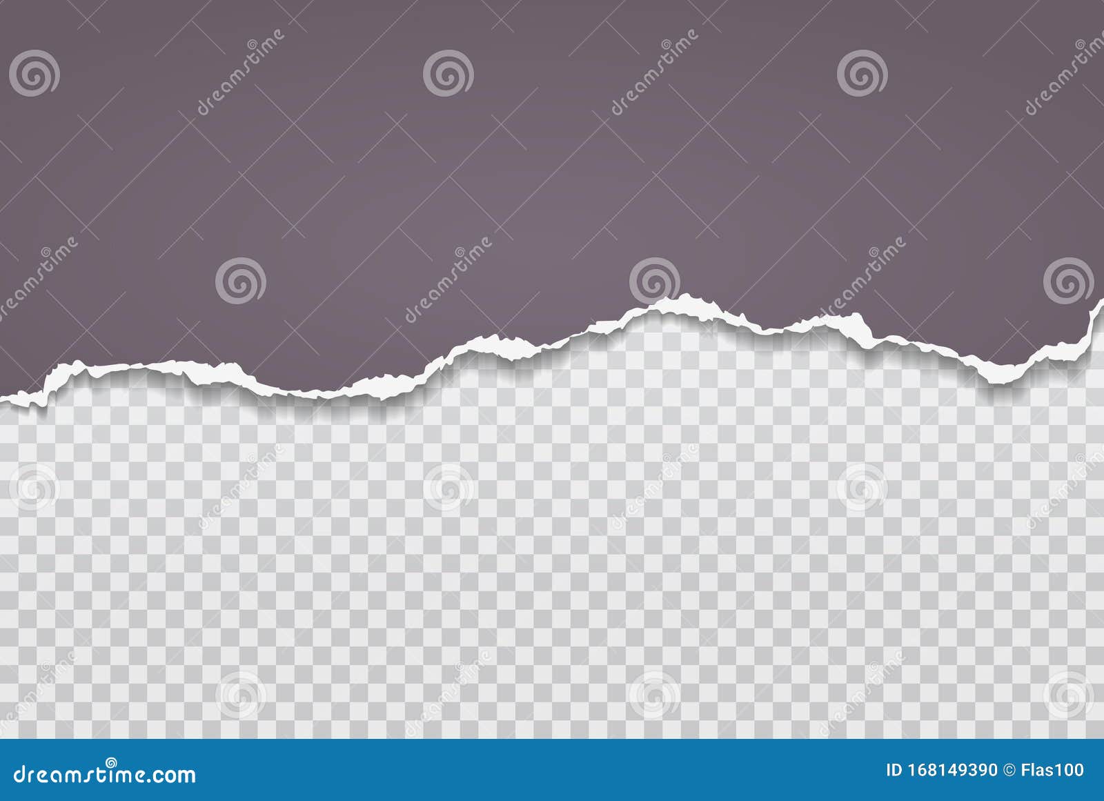 Torn, Ripped Pieces of Horizontal Dark Grey Paper with Soft Shadow are ...