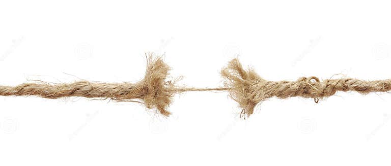 Torn rope stock image. Image of rope, last, failure, concept - 19102201