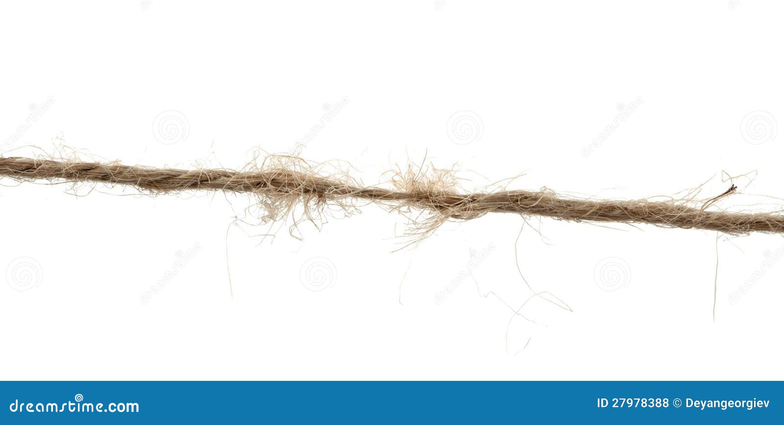 Torn rope stock photo. Image of knot, divorce, security - 27978388