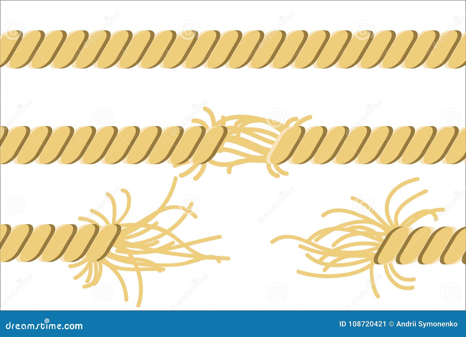 Frayed Rope Breaking Stock Illustrations – 20 Frayed Rope Breaking ...