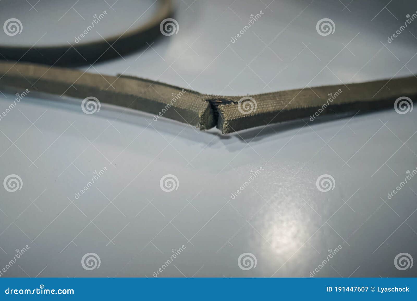 Torn Rubber Belt of Belt Transmission Stock Image - Image of ...