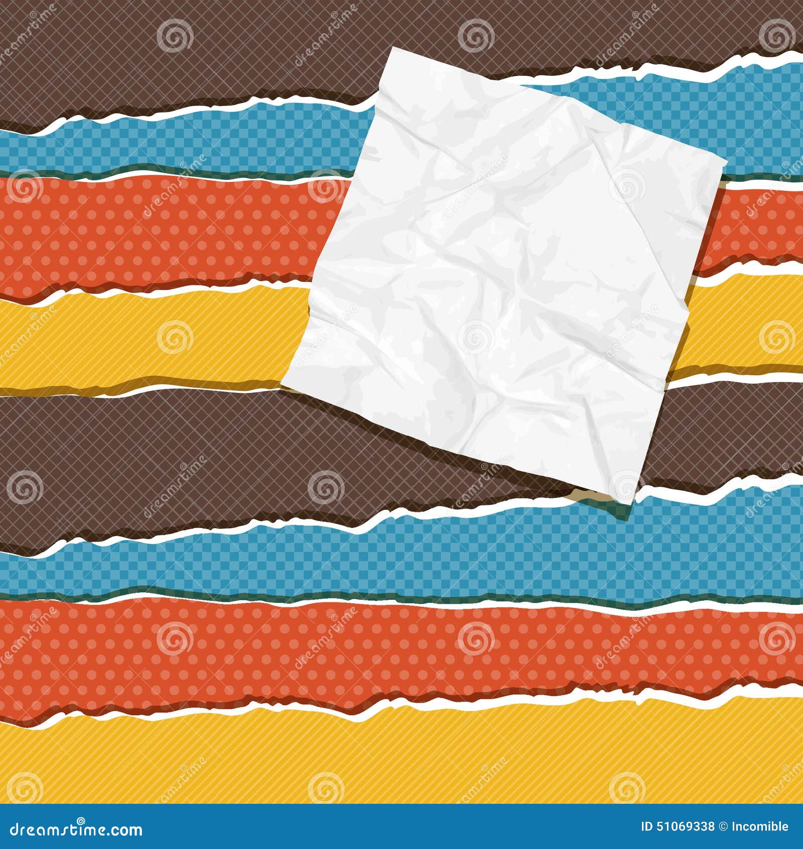 Torn Scratch Paper Vintage Background. Vector Stock Vector ...