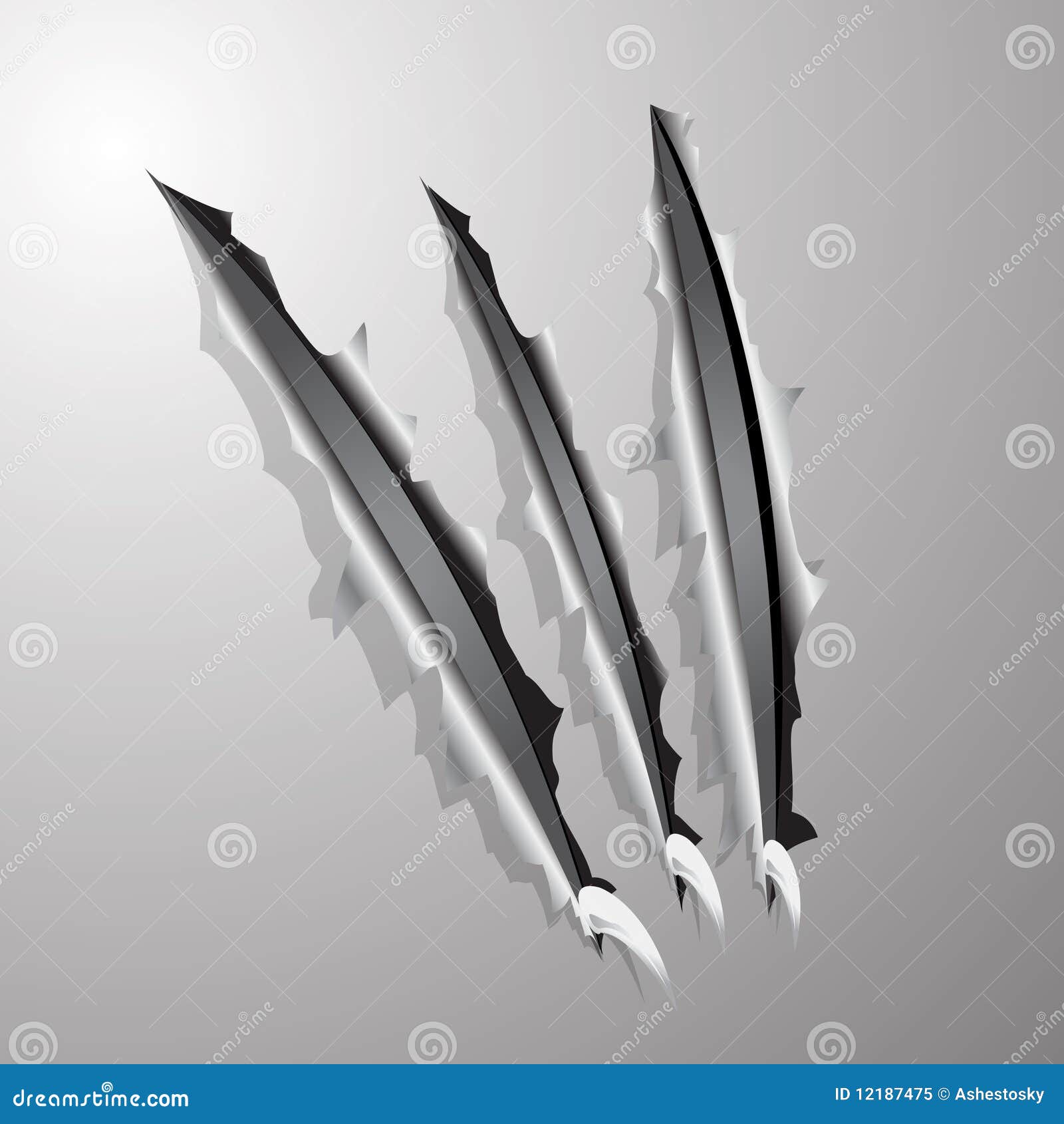 Torn Scratched Iron Wall by Raptor Stock Vector - Illustration of ...