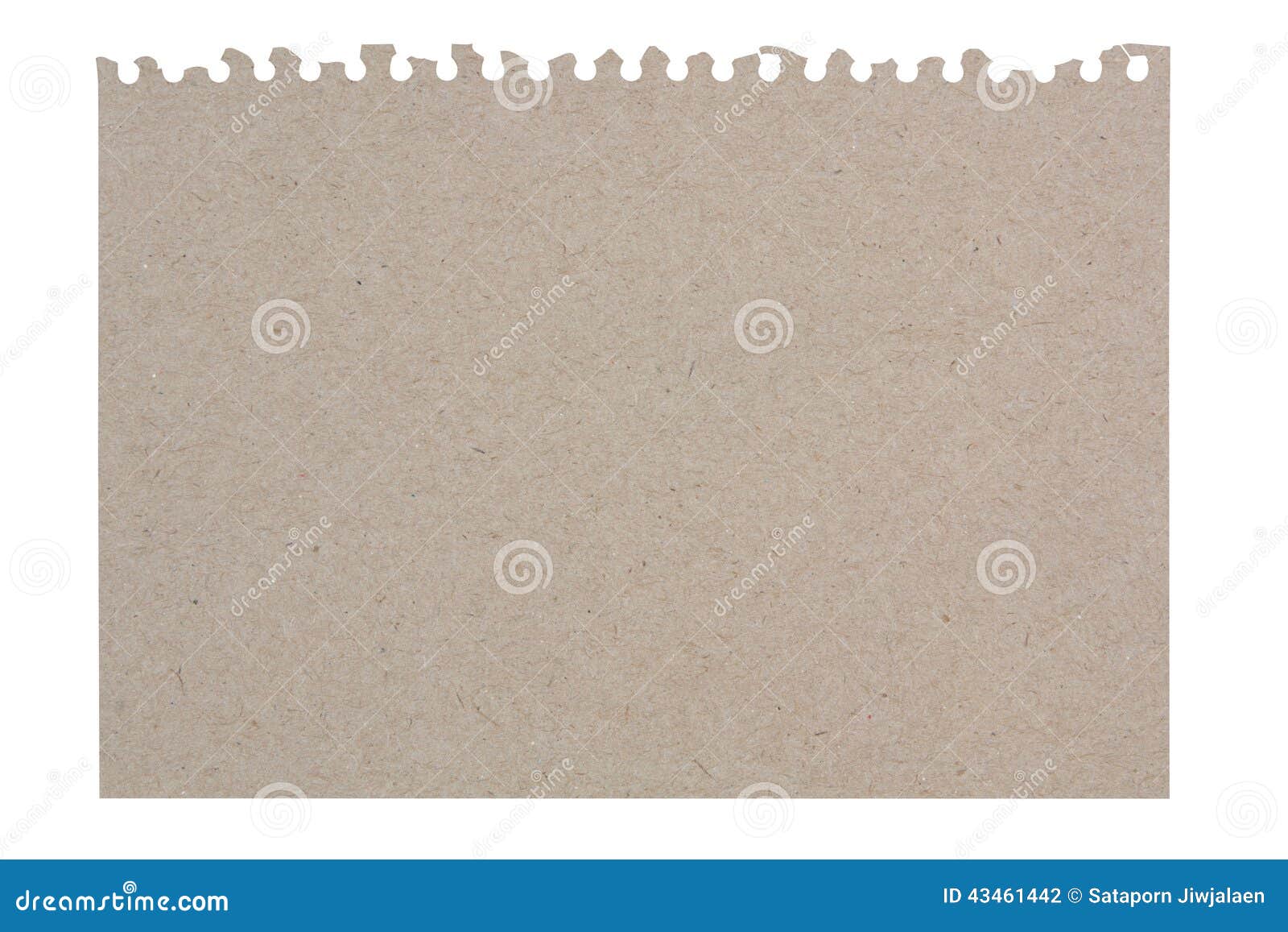 Torn Sheet of Paper from Recycled Paper Stock Photo - Image of objects ...