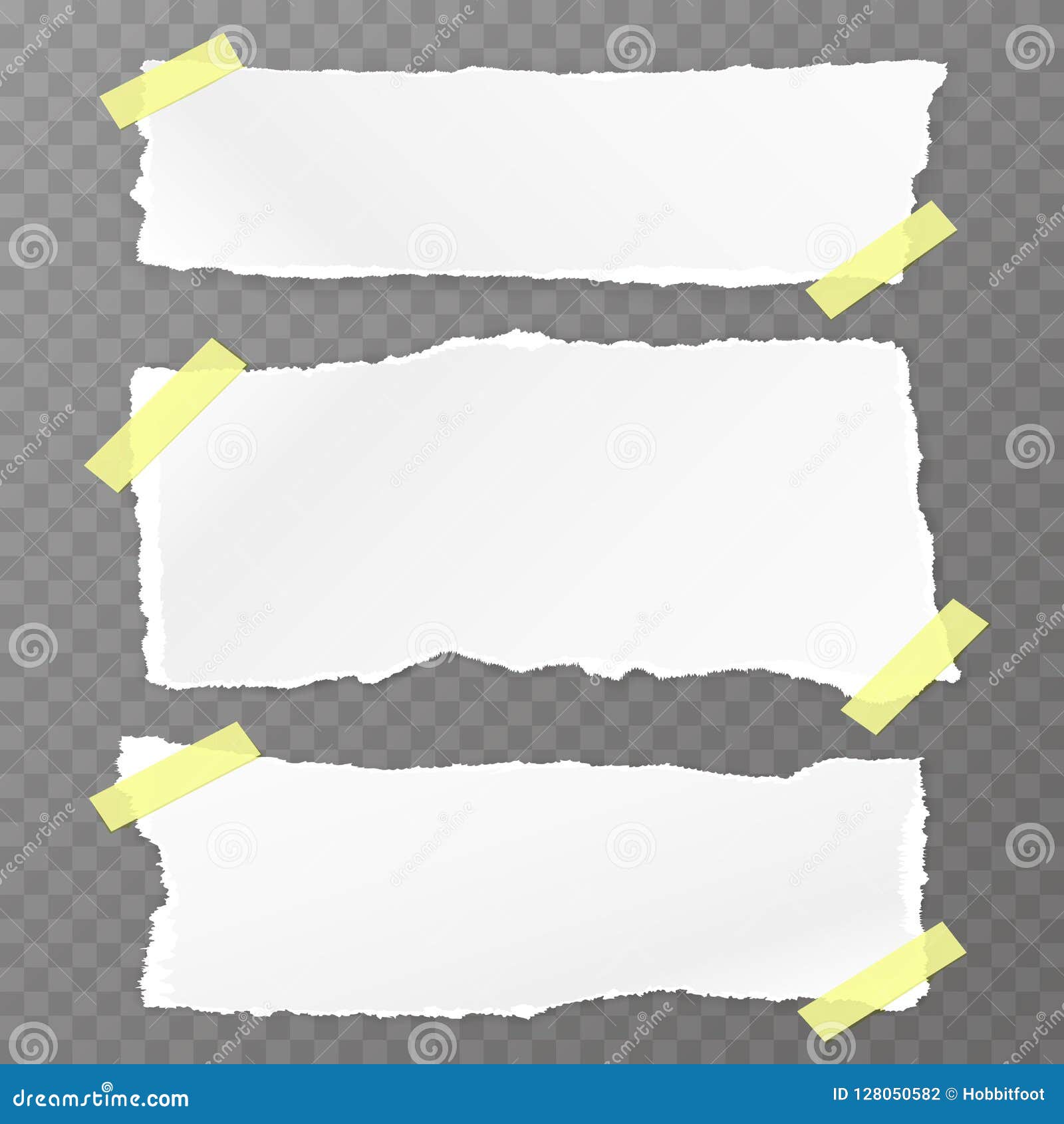 Torn Square paper set stock vector. Illustration of grunge - 128050582