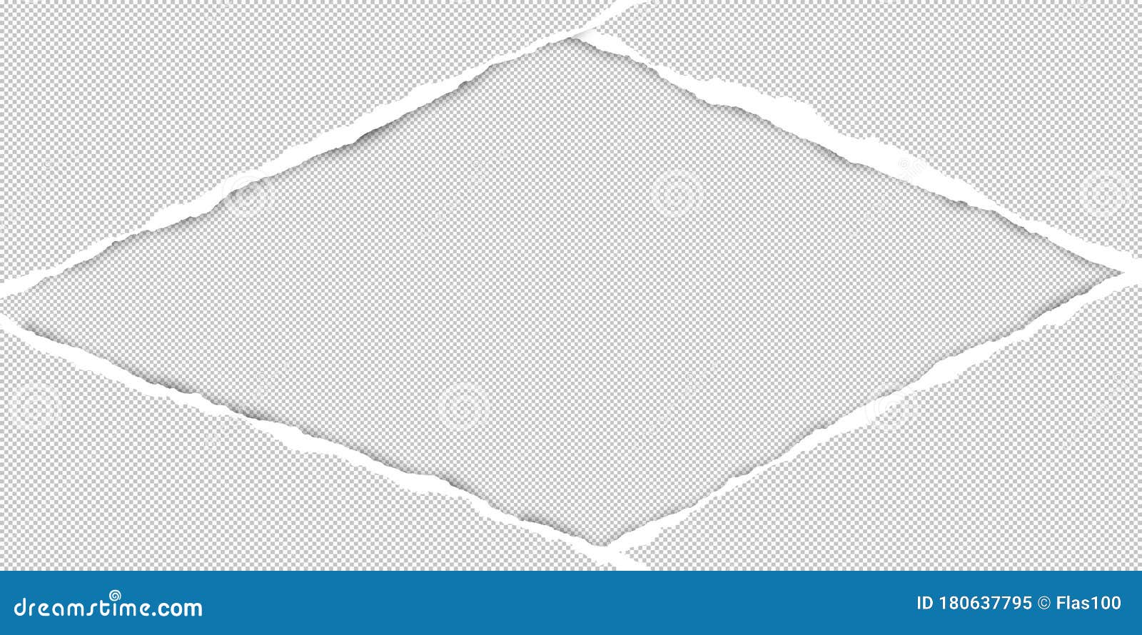 Torn Squared White Paper in Corners are on Background with Space for ...