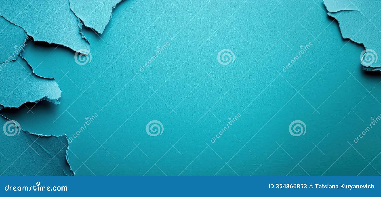 Torn Teal Paper Texture, Layered Edges, Smooth Background, Artistic ...
