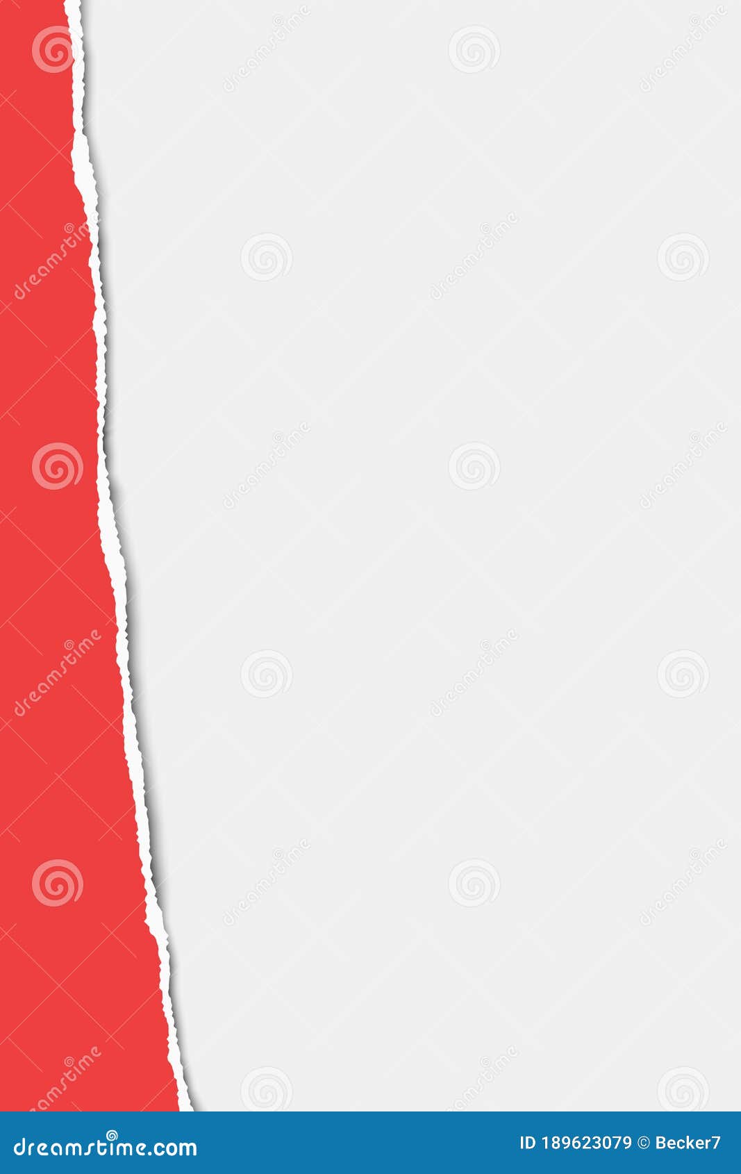 Vertical Sheet Of Transparent Paper Teared From Top To Bottom Placed On ...