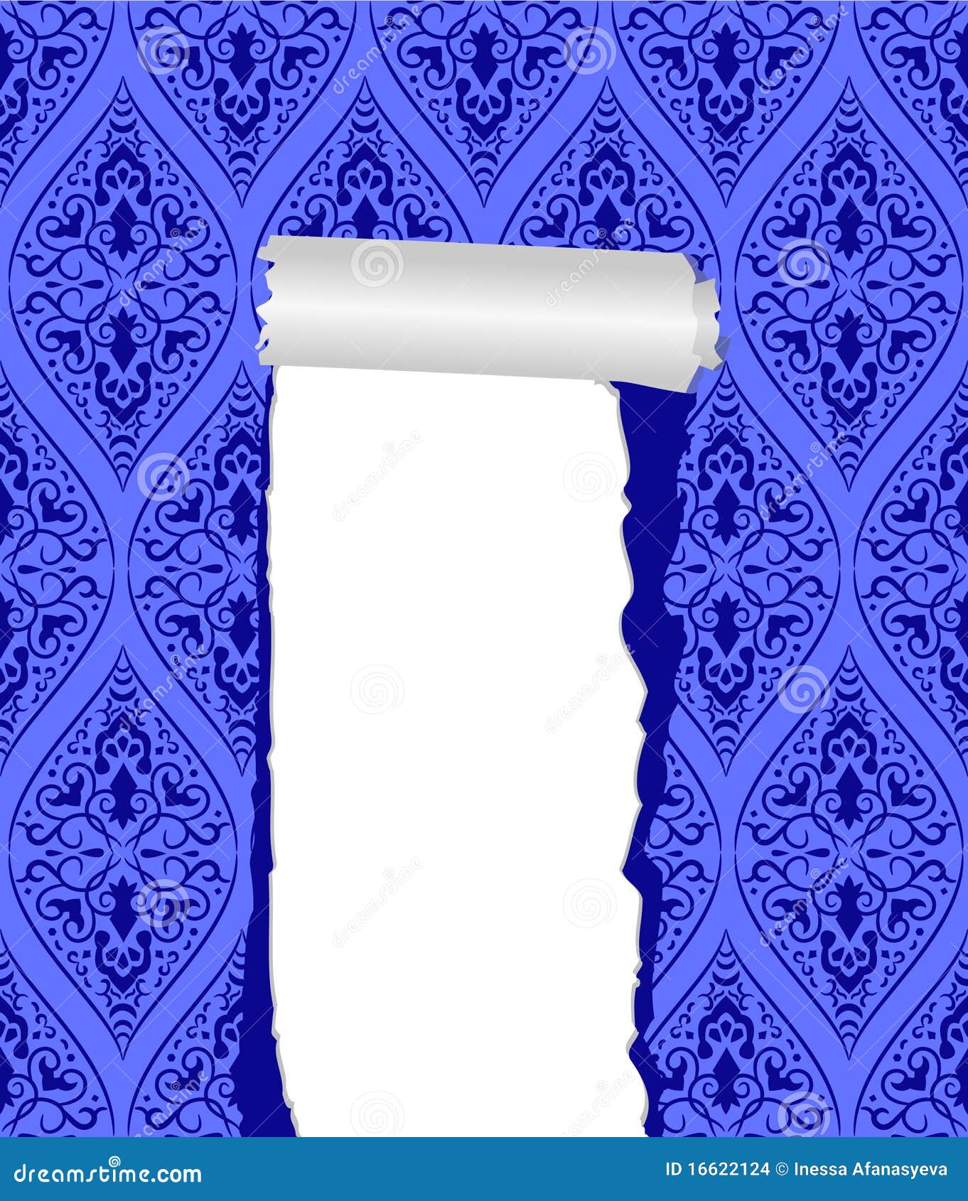 Torn Wallpaper Cartoon Vector | CartoonDealer.com #3301577