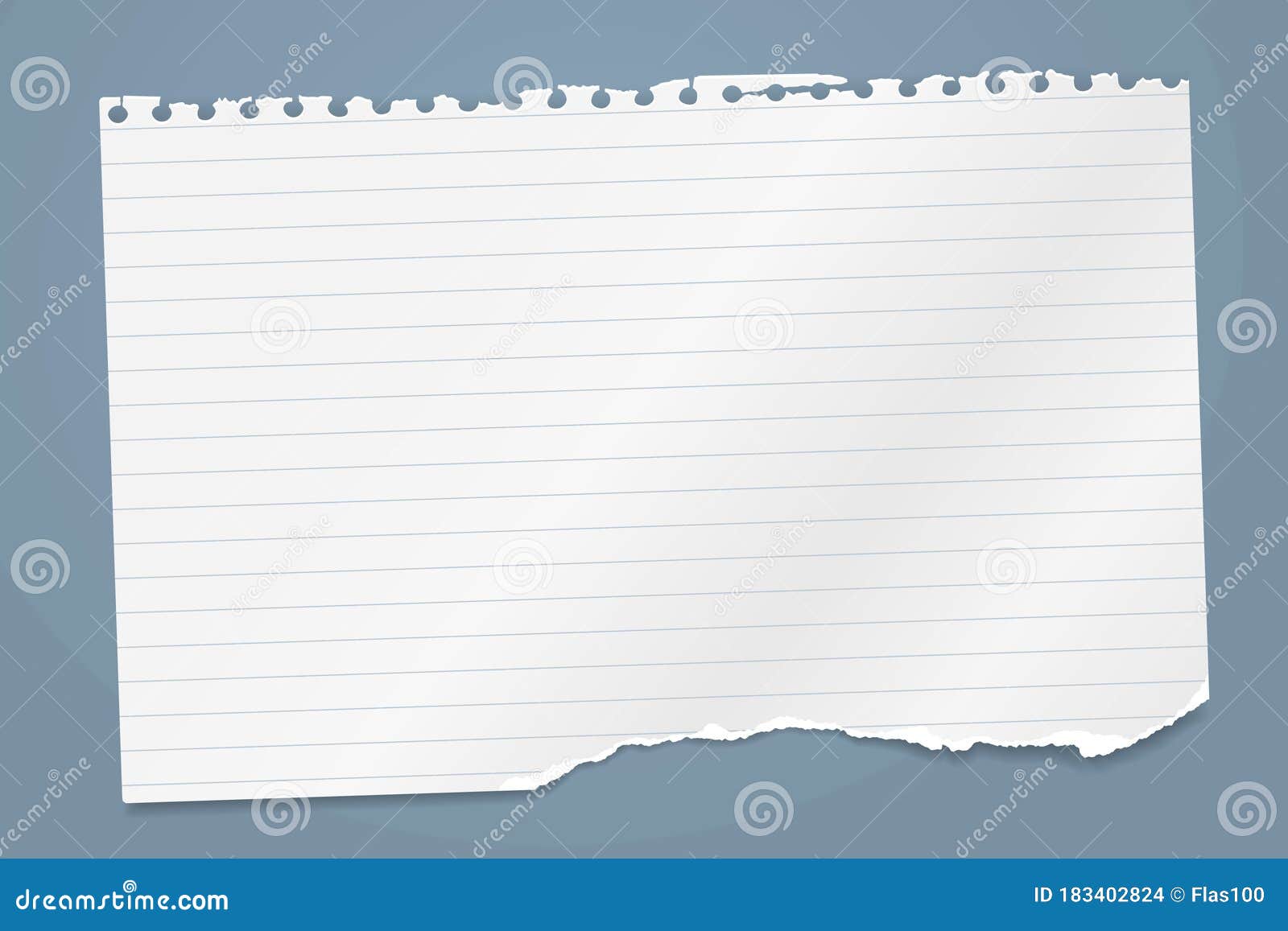 Torn White And Folded Note, Notebook Paper Pieces Stuck On Green ...