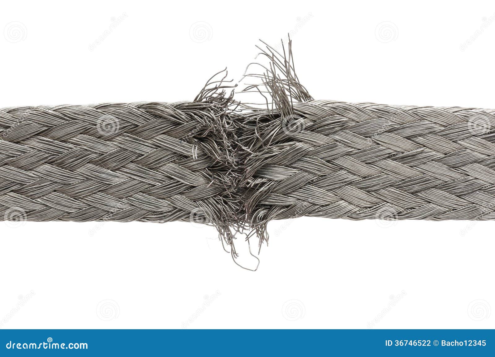 Torn wire isolated stock photo. Image of rescue, problem - 36746522