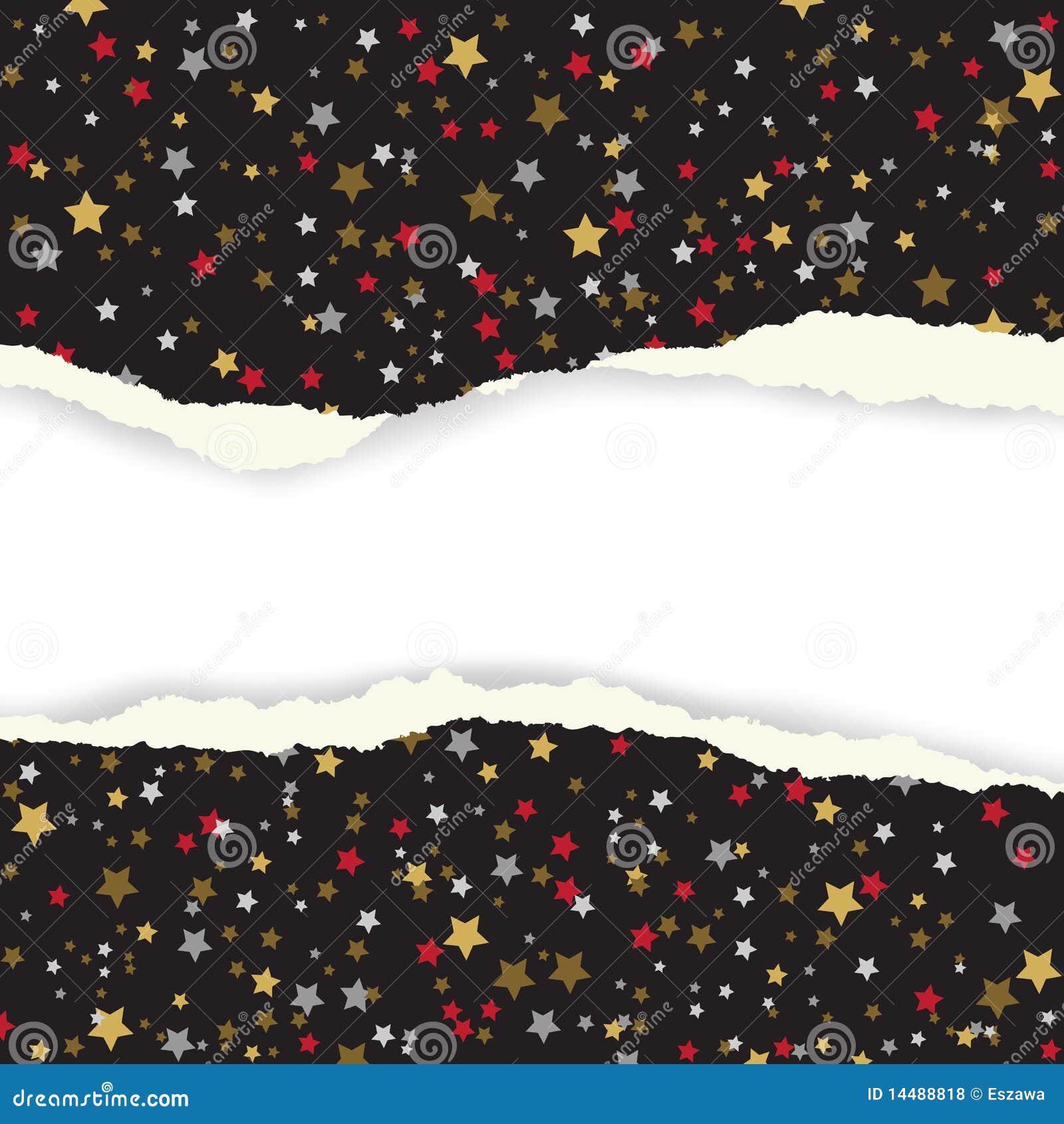 Torn wrapping paper stock vector. Illustration of element - 14488818