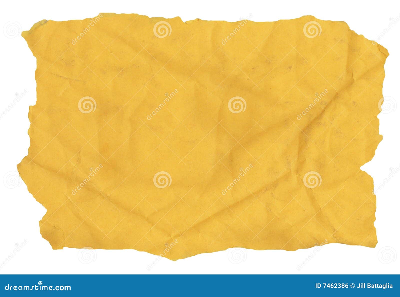 Torn Yellow Paper stock photo. Image of used, paper, grunge - 7462386