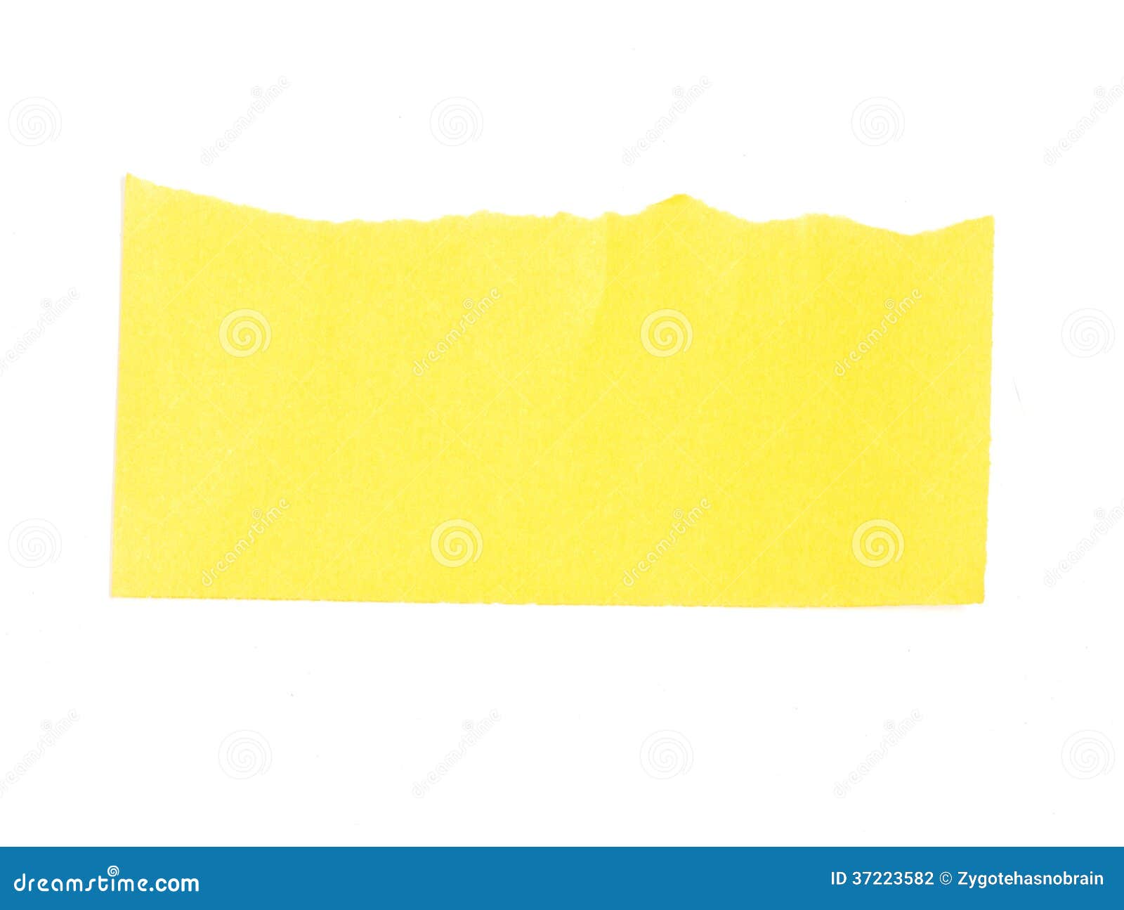 Torn Yellow Paper Banner. stock photo. Image of empty - 37223582