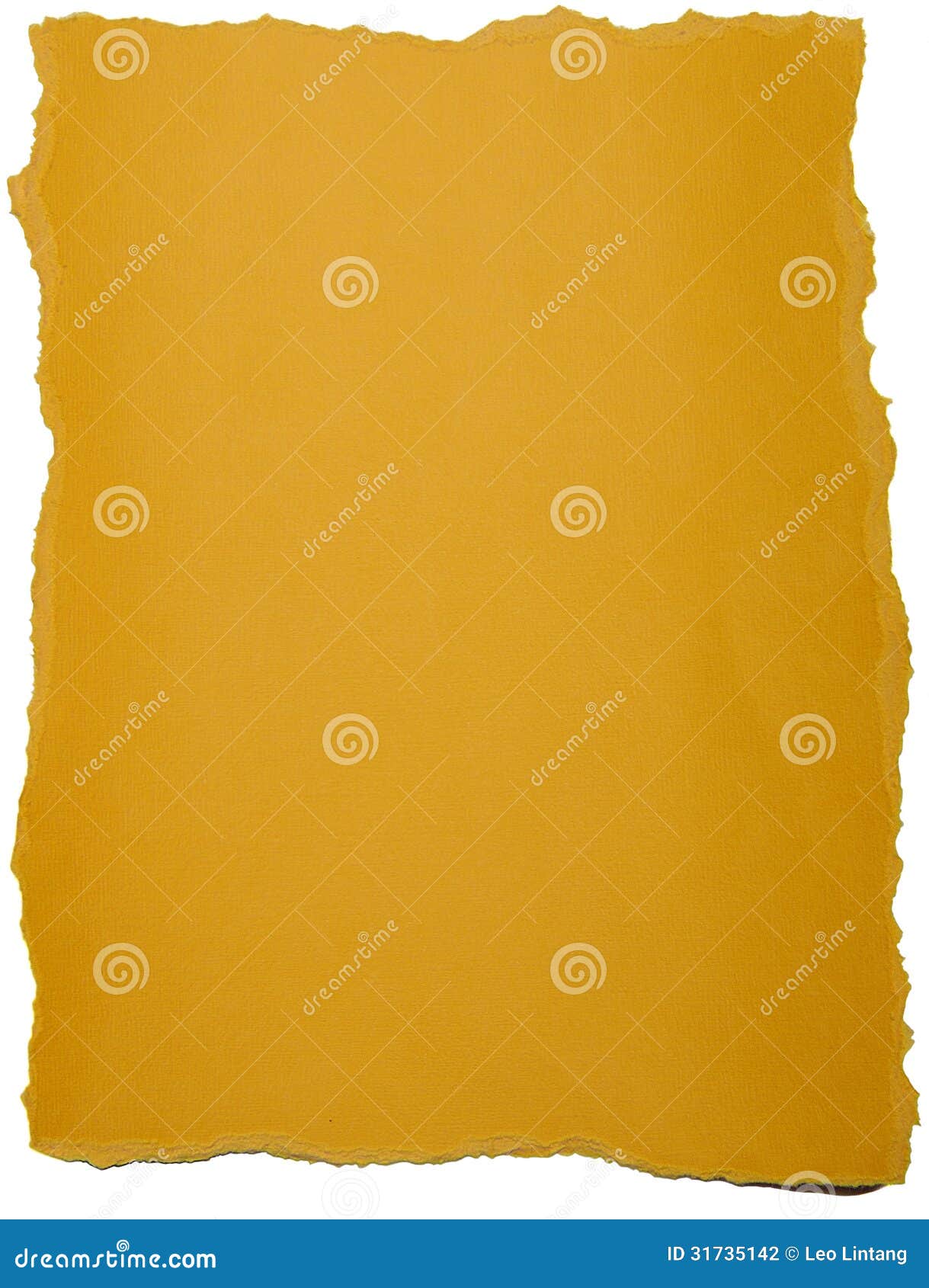 Torn Yellow Paper stock photo. Image of blank, torn, page - 31735142