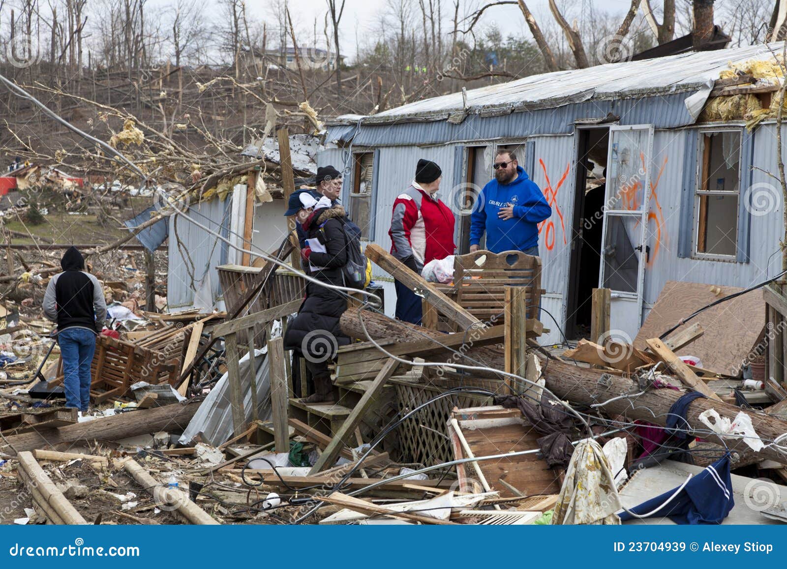 Tornado Aftermath in Henryville, Indiana Editorial Stock Image - Image ...
