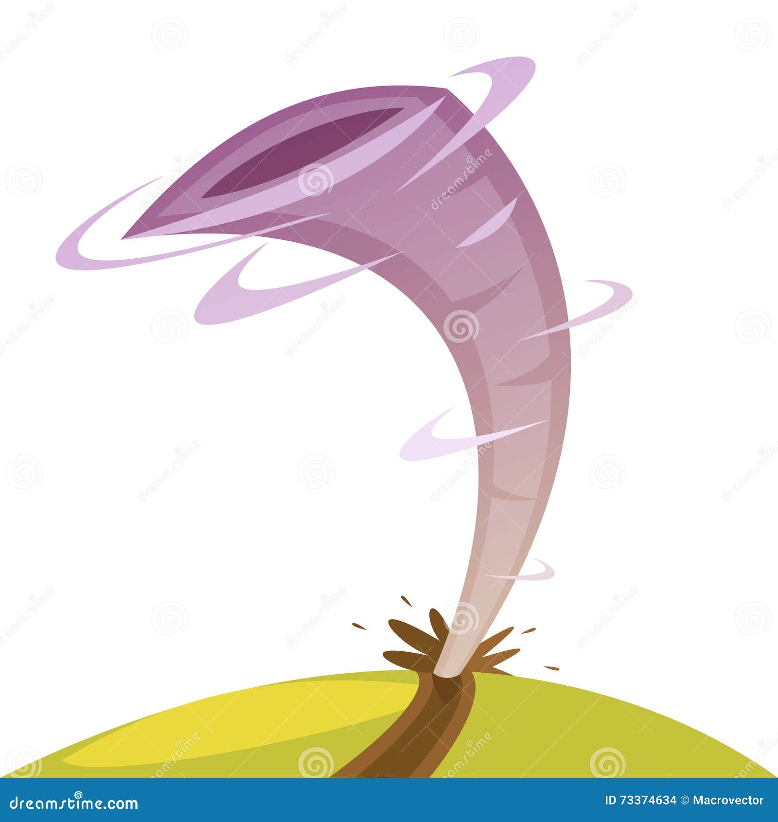 Tornado Cartoon Illustration Stock Vector - Illustration of template ...