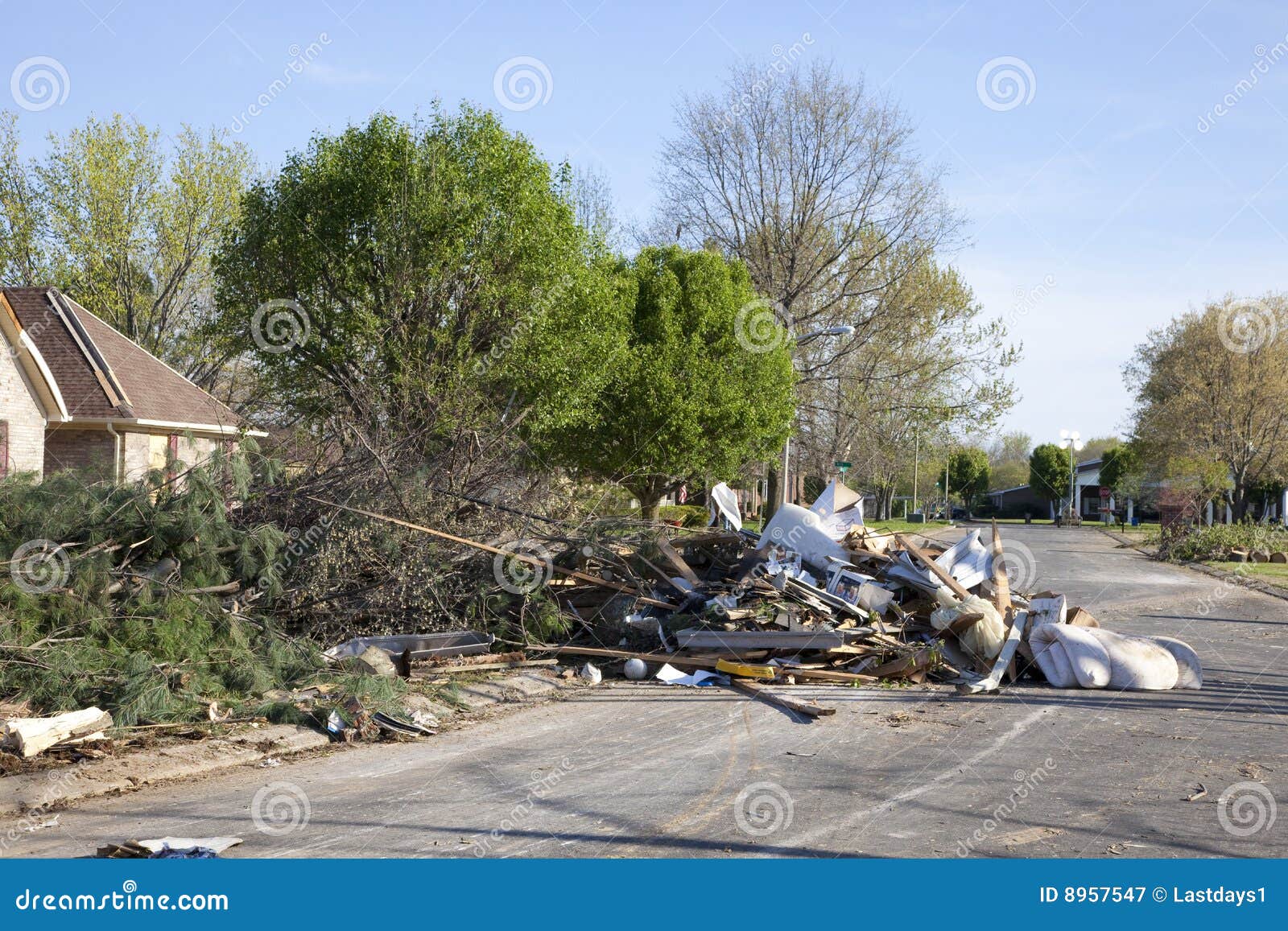 Tornado clean up 2 stock image. Image of danger, sirens - 8957547