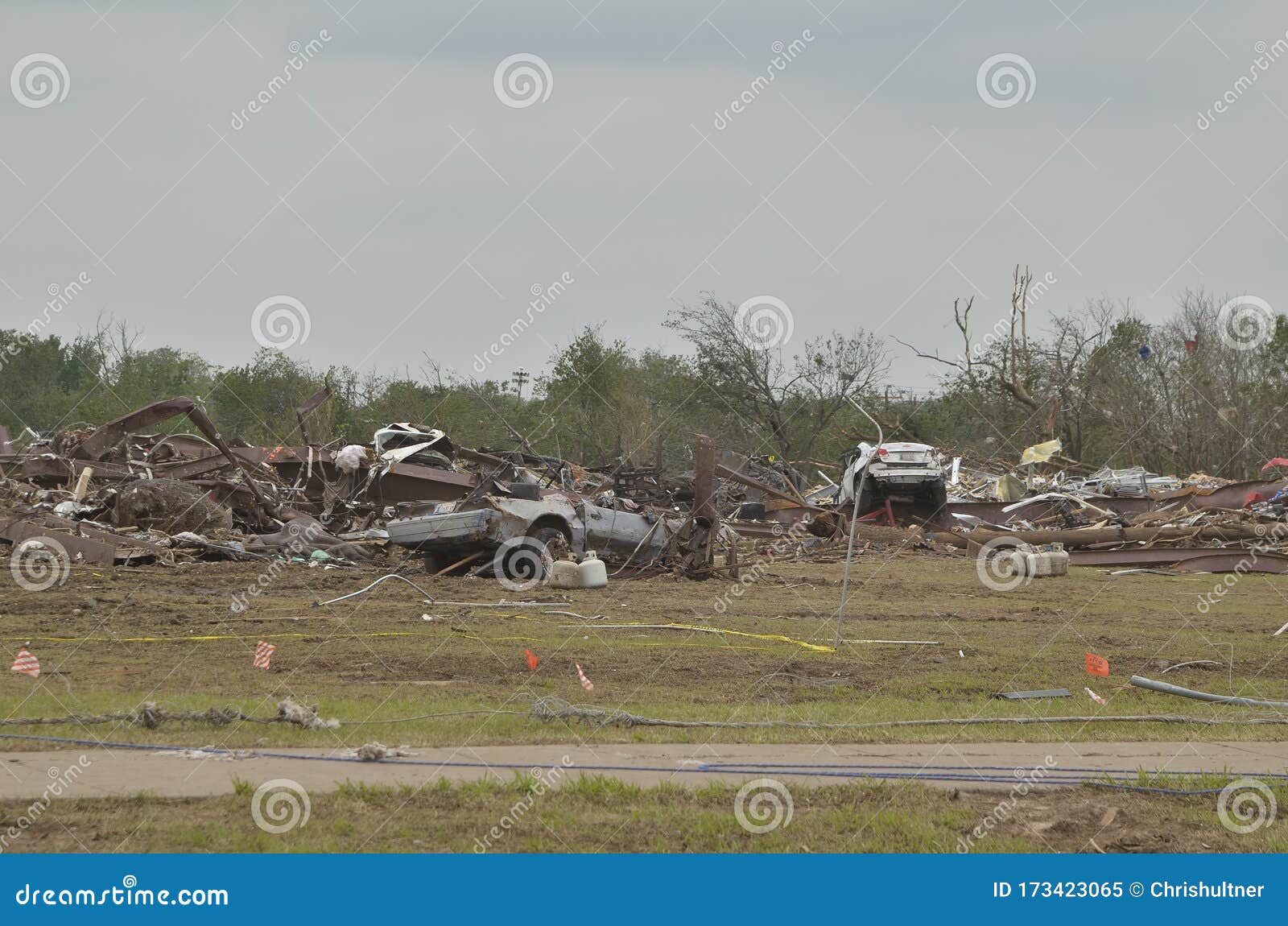 Tornado Damage from Spring Thunder Storms Editorial Image - Image of ...