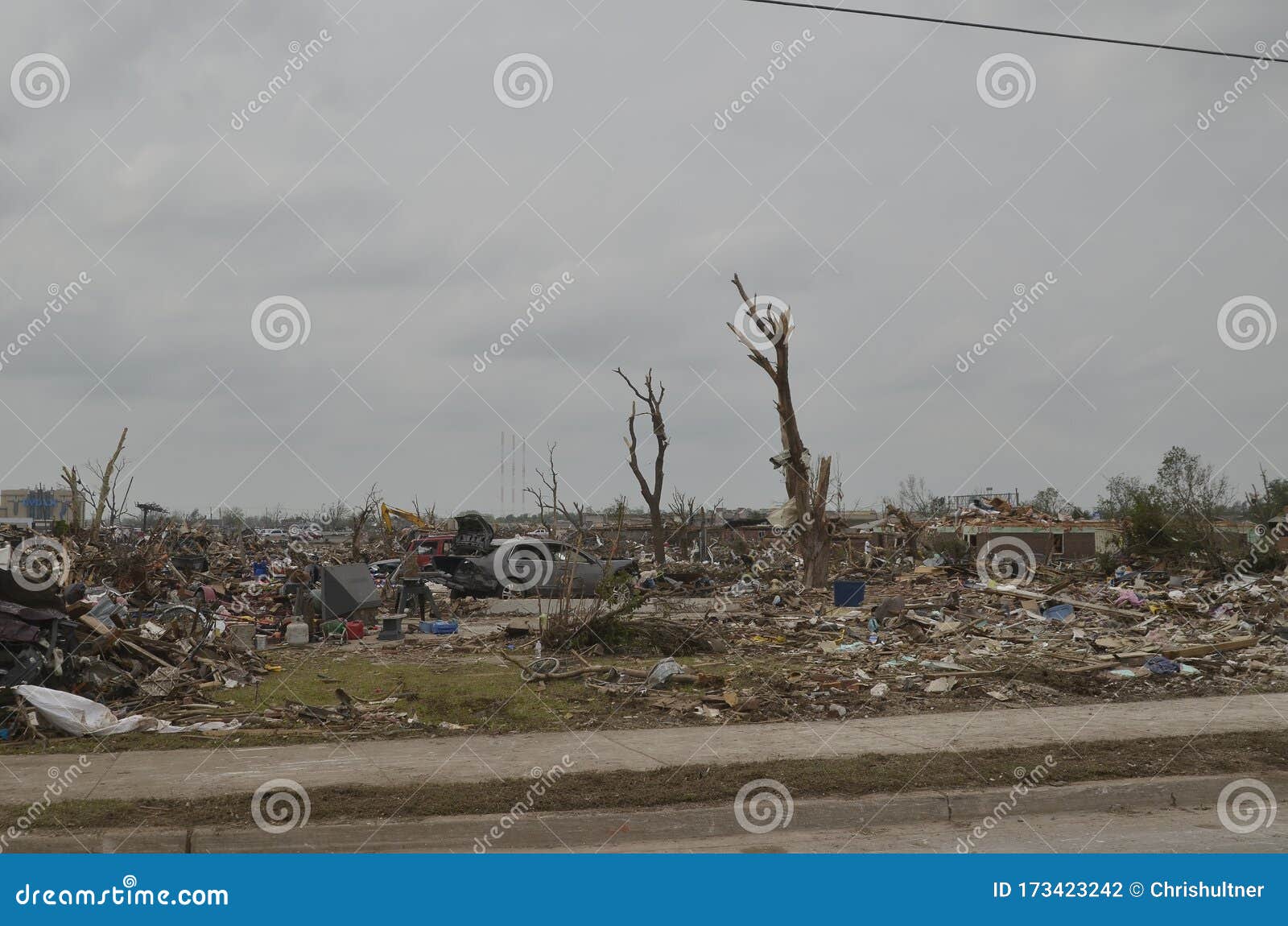 Tornado Damage from Spring Thunder Storms Editorial Photography - Image ...