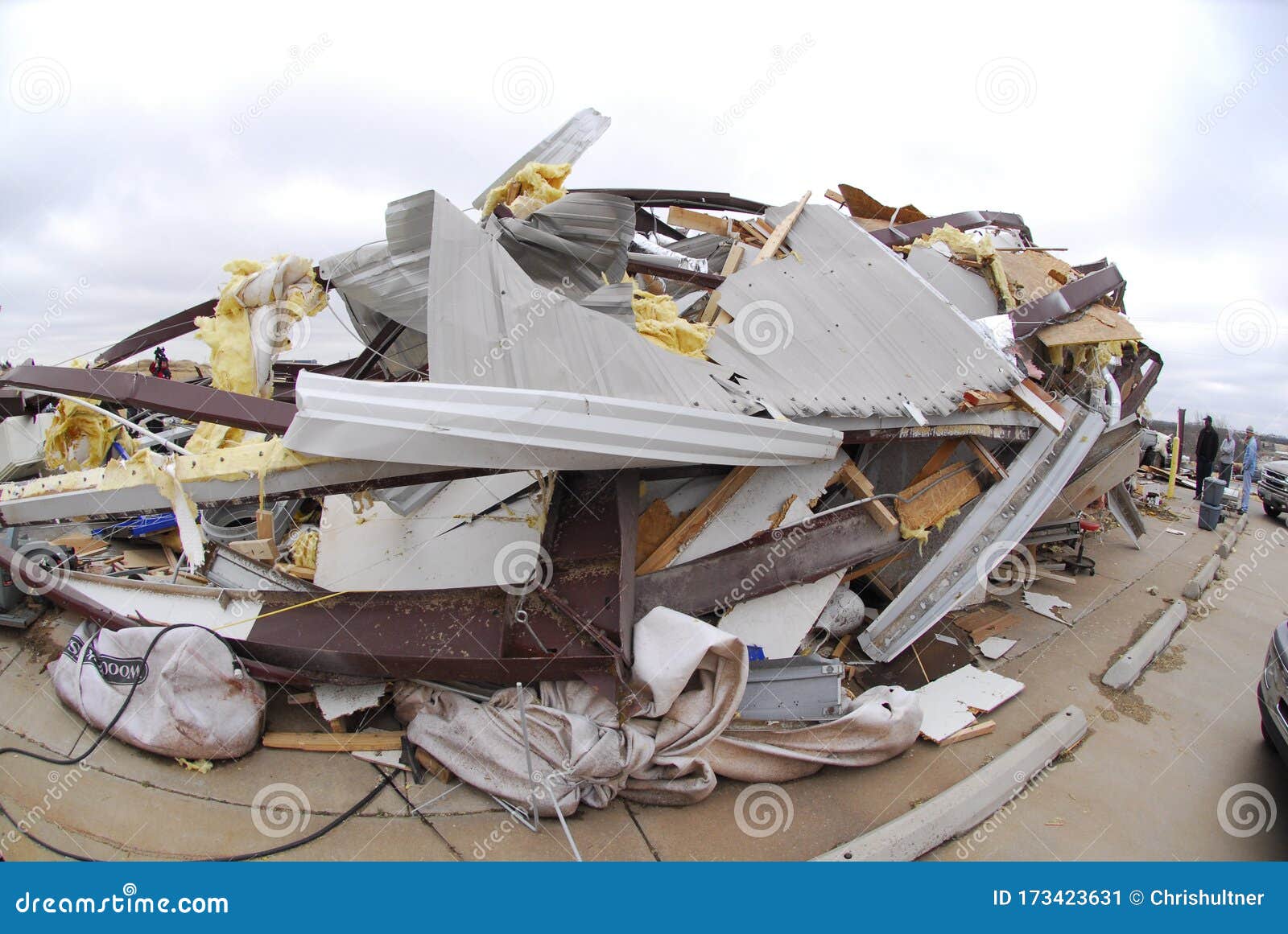 Tornado Damage from Spring Thunder Storms Stock Image - Image of nature ...