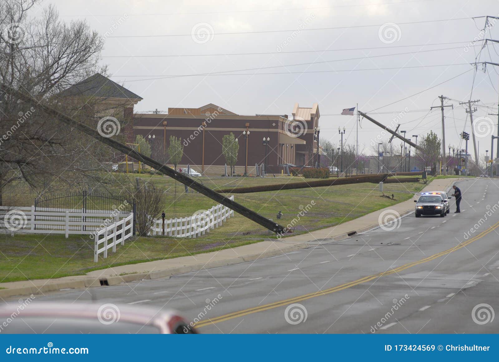 Tornado Damage from Spring Thunder Storms Editorial Stock Image - Image ...