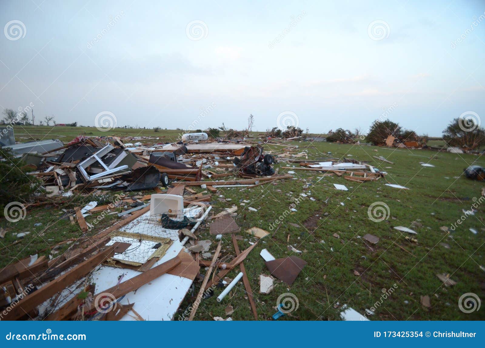 Tornado Damage from Spring Thunder Storms Editorial Stock Image - Image ...