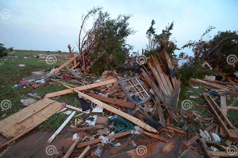 Tornado Damage from Spring Thunder Storms Editorial Photo - Image of ...