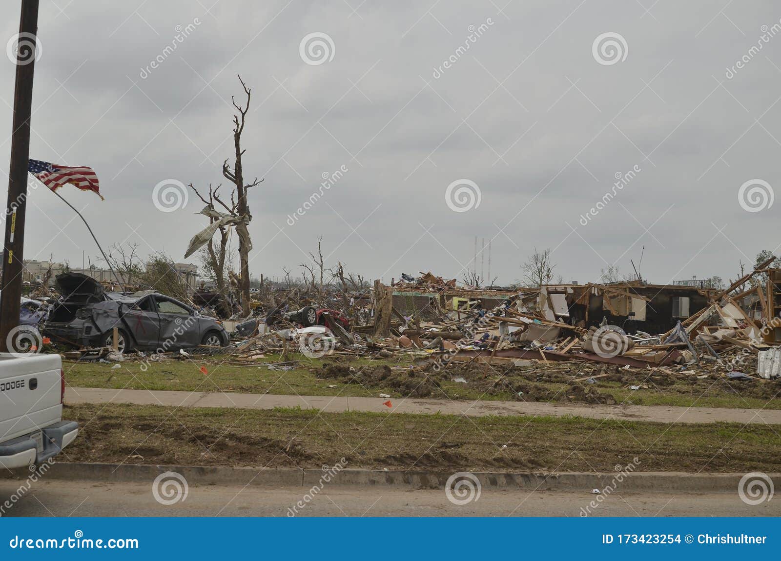 Tornado Damage from Spring Thunder Storms Editorial Stock Image - Image ...