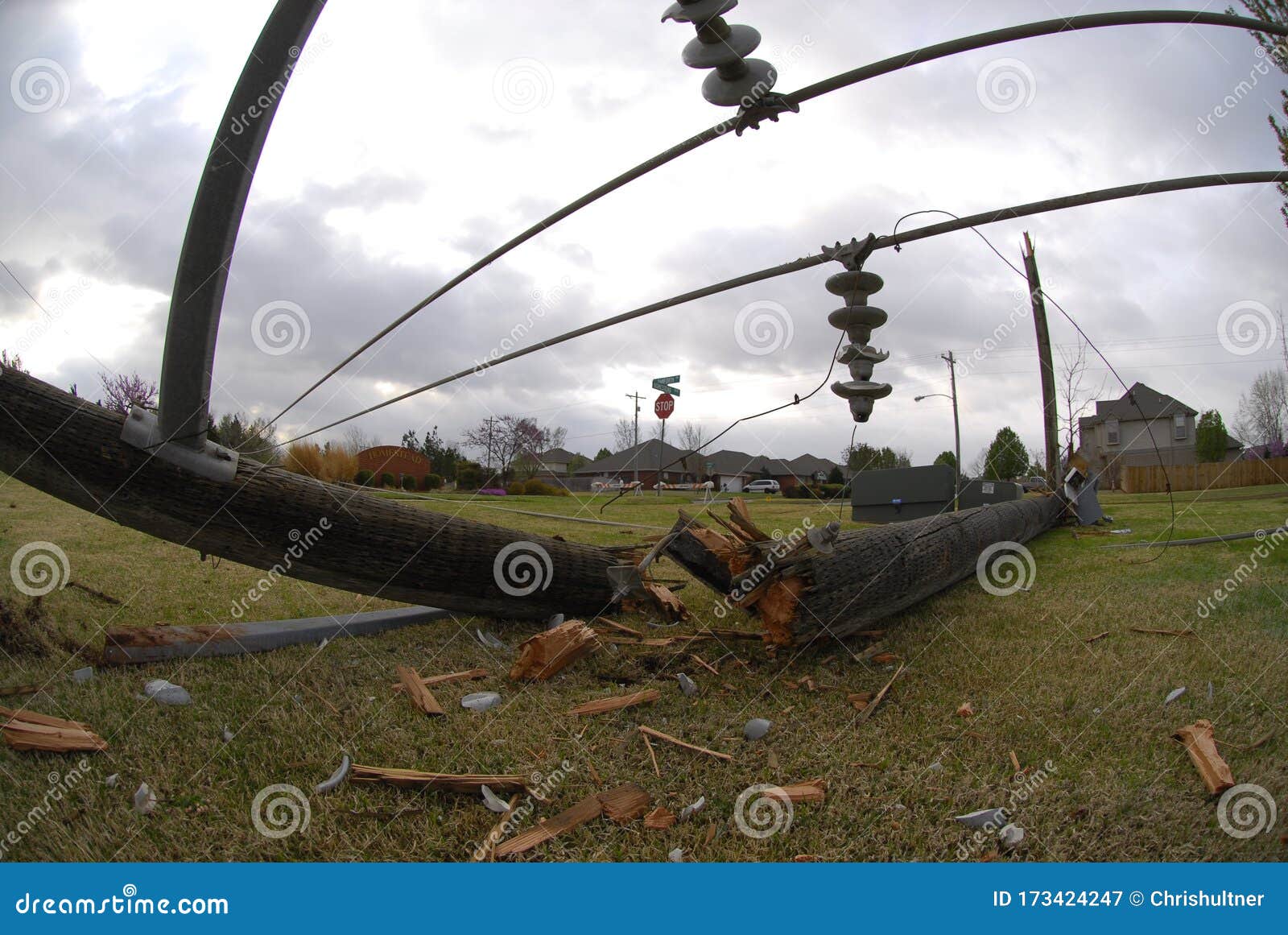 Tornado Damage from Spring Thunder Storms Stock Image - Image of south ...