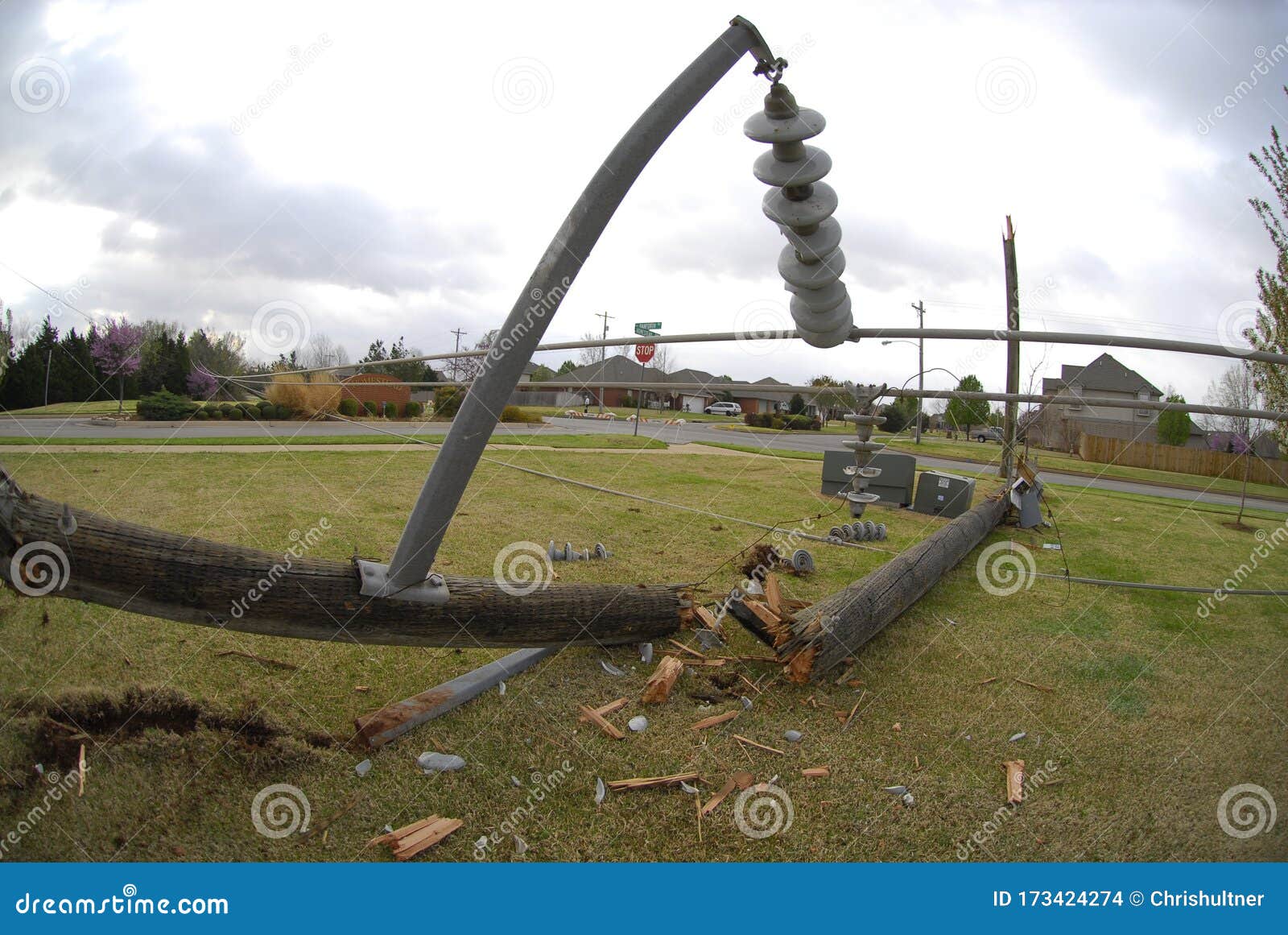 Tornado Damage from Spring Thunder Storms Stock Photo - Image of home ...