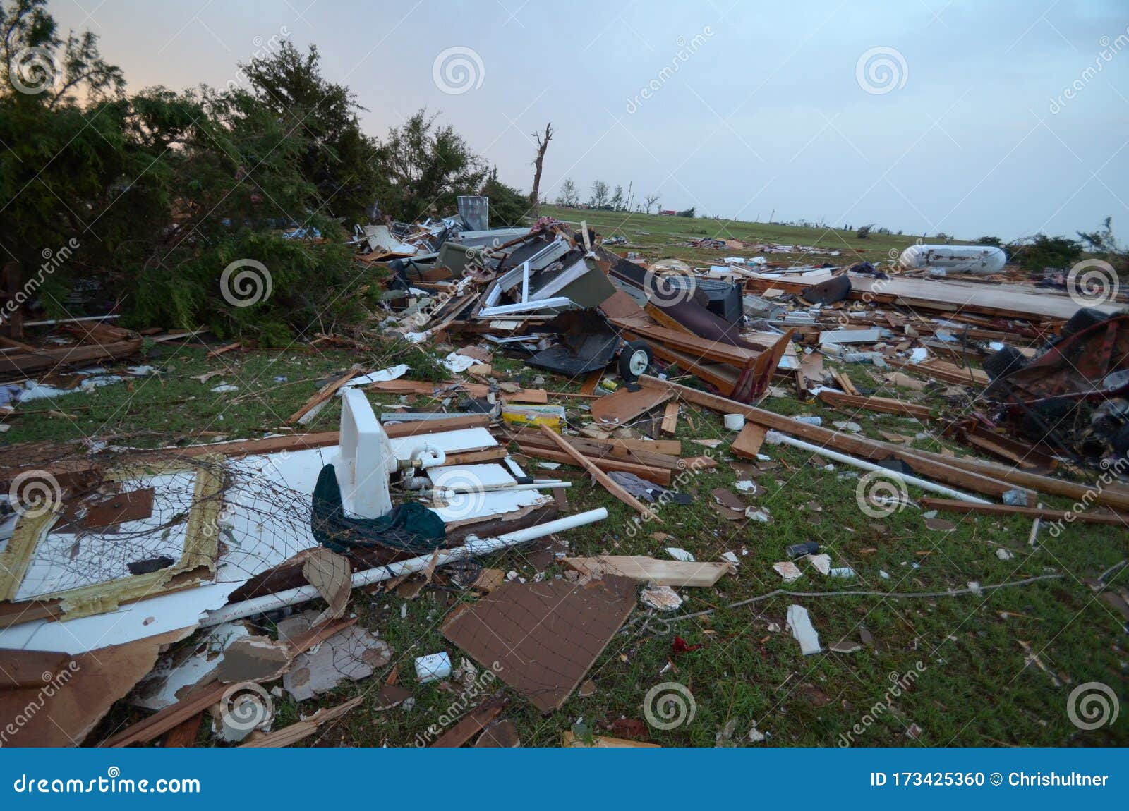 Tornado Damage from Spring Thunder Storms Editorial Image - Image of ...