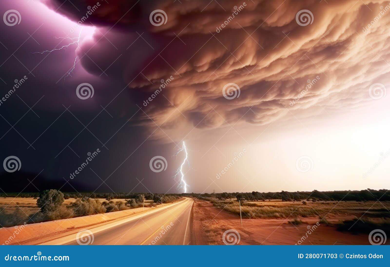 A Tornado is Formed in the Middle of Thunder and Lightning, Which ...
