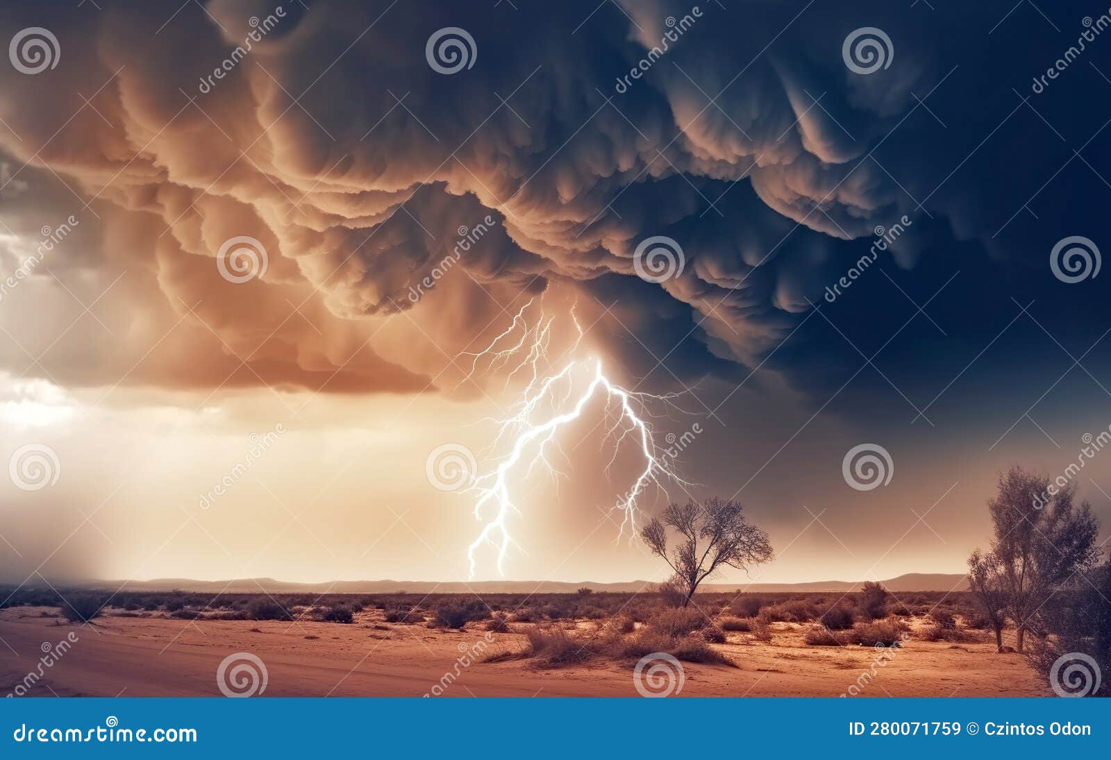 A Tornado is Formed in the Middle of Thunder and Lightning, Which ...